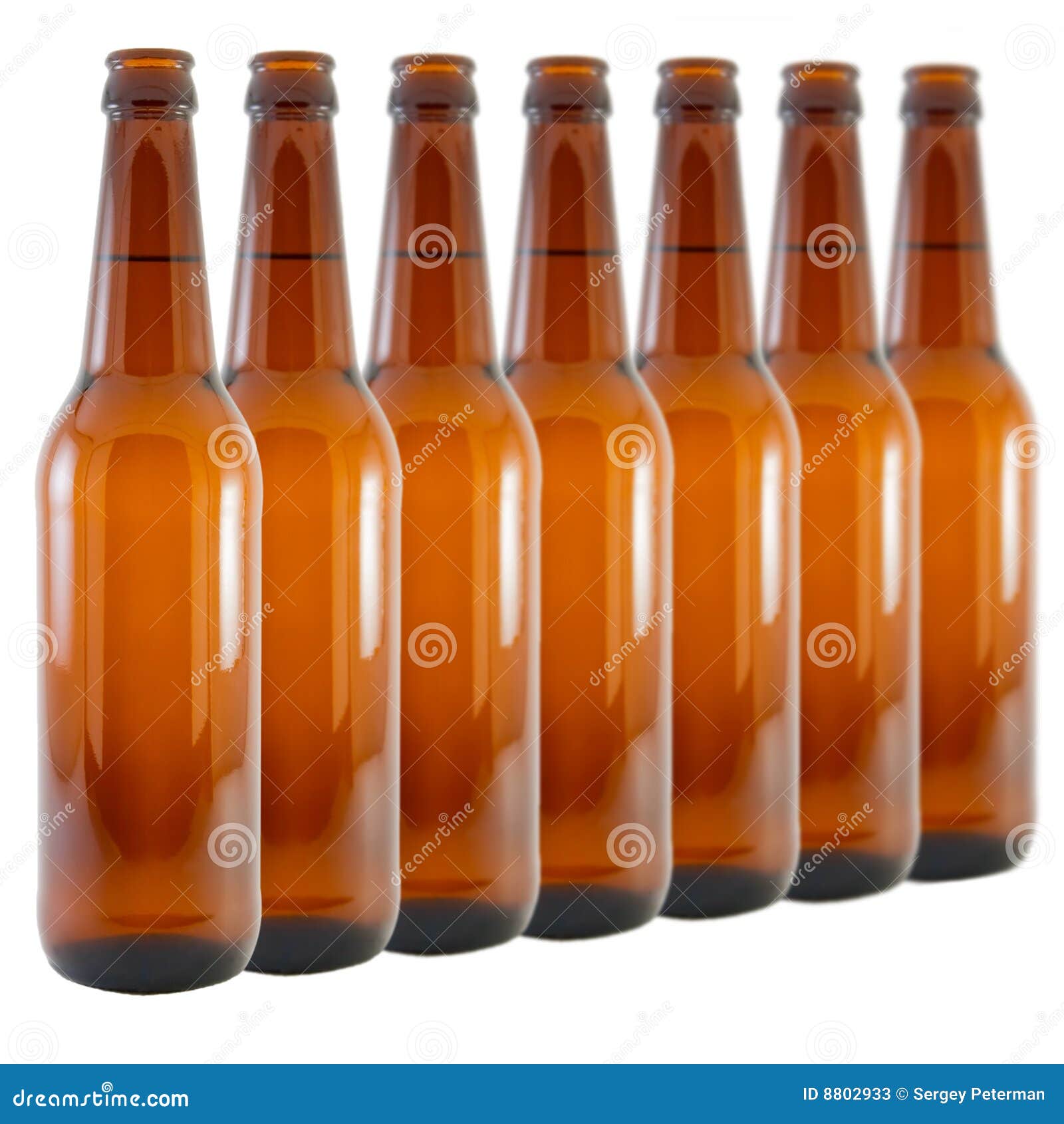 Bottles of beer stock image. Image of brown, drink, isolated - 8802933