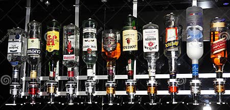 Bottles of booze editorial stock photo. Image of alcoholic - 45427148