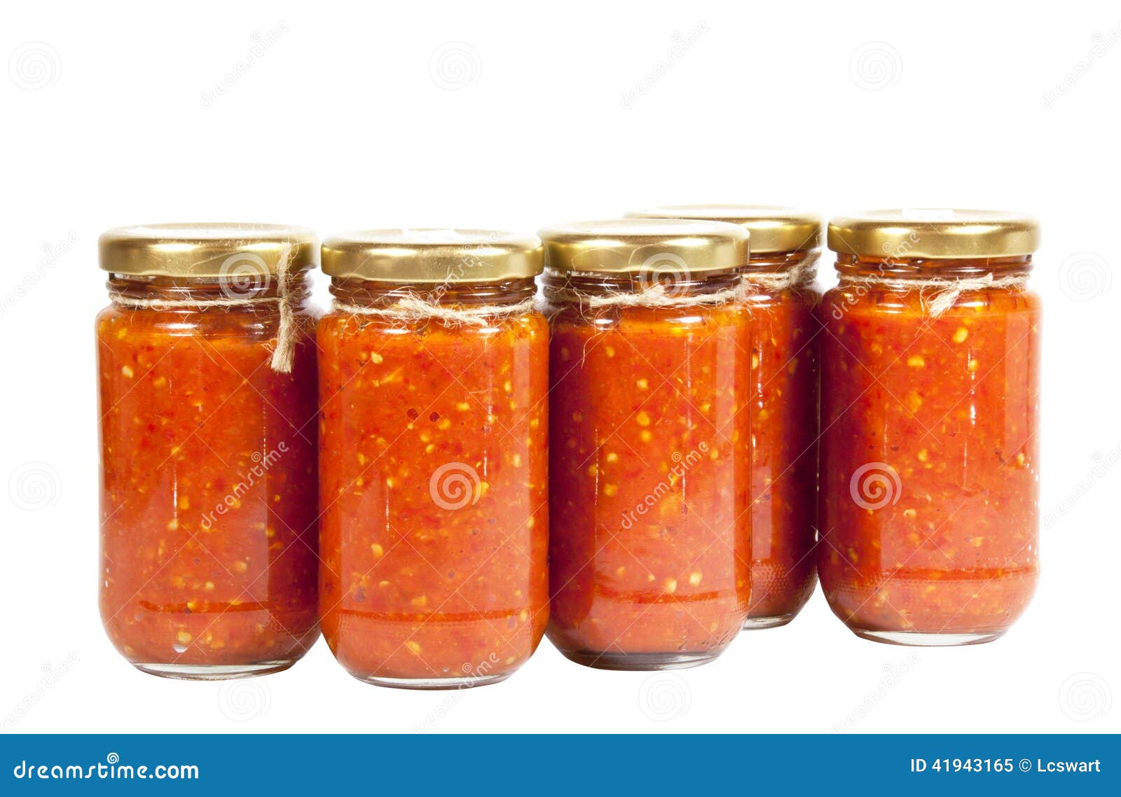 Bottles of Bright Red Chilli Preserve Known As Maz Stock Image - Image ...