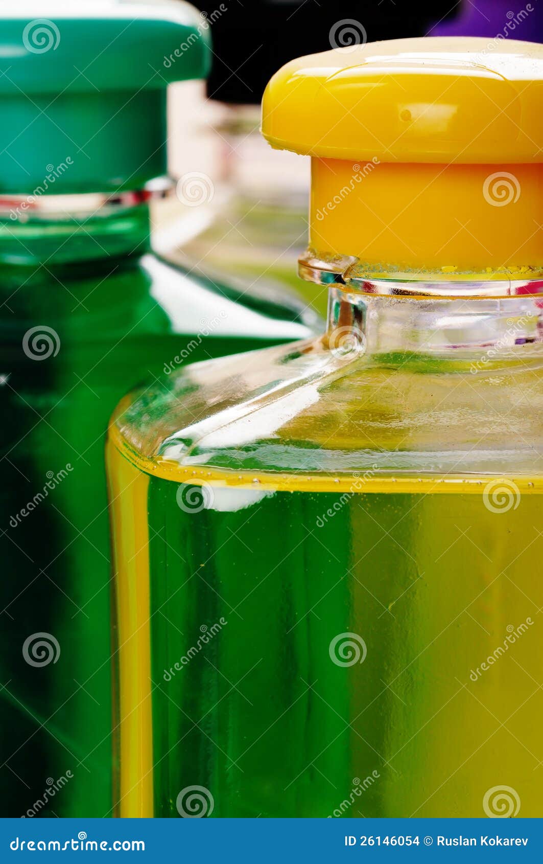 Bottles with Color Liquids. Stock Photo - Image of bottle, color: 26146054 Bottles with Color Liquids. Stock Photo - Image of bottle, color: 26146054