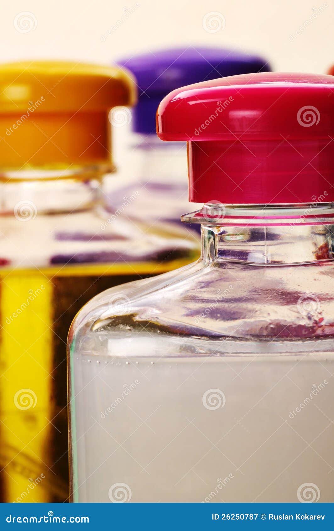 Bottles with Color Liquids. Stock Image - Image of container, vivid ...
