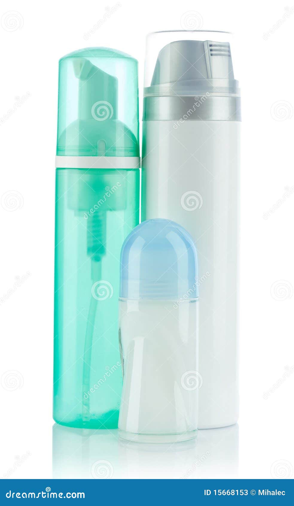 Bottles and deodorant stock image. Image of hygiene, bottle - 15668153
