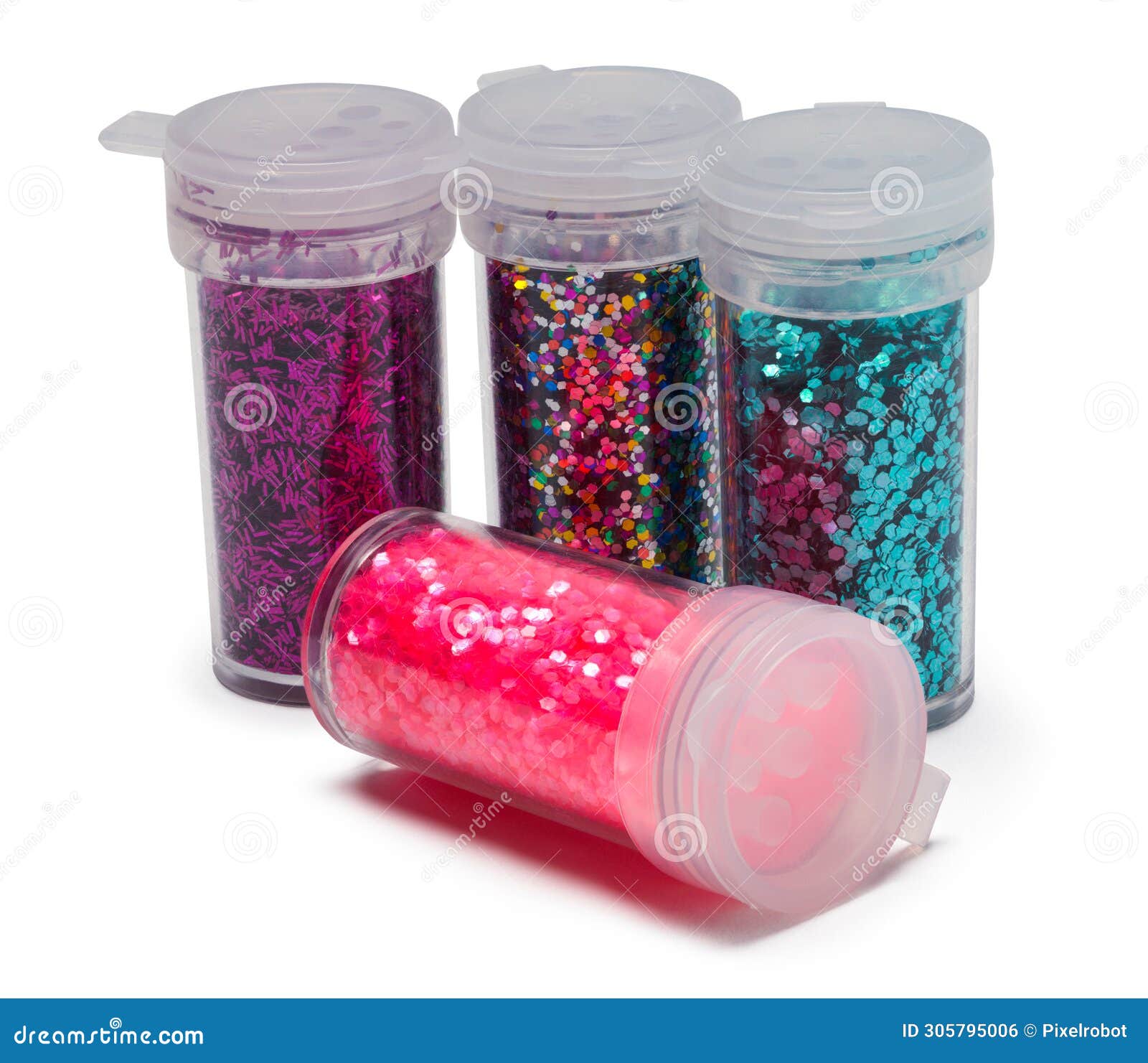 Bottles of Glitter stock photo. Image of craft, blue - 305795006
