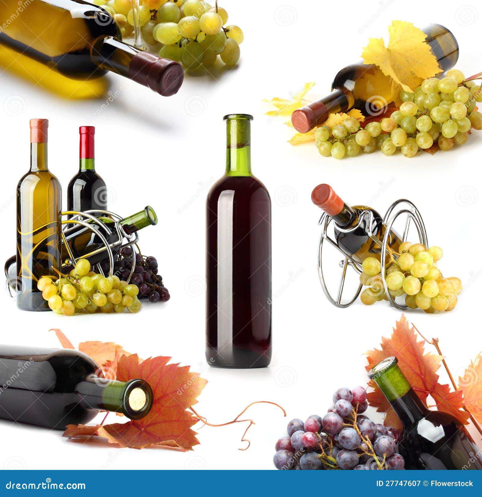 Bottles and grapes stock image. Image of tasting, full - 27747607
