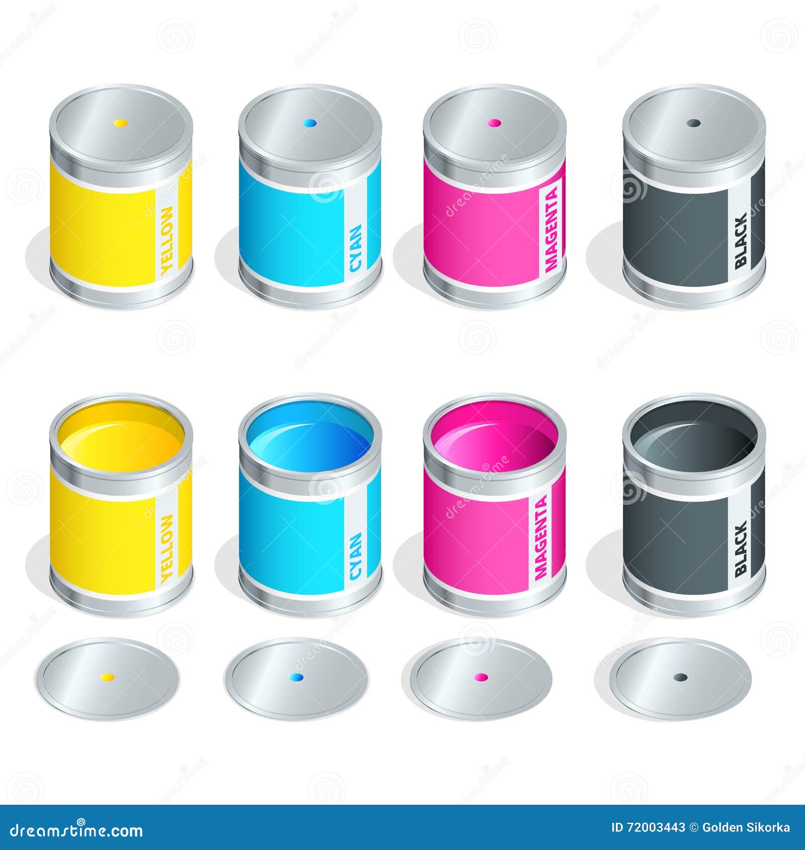 CMYK Colors In Paint Stock Image | CartoonDealer.com #12211417
