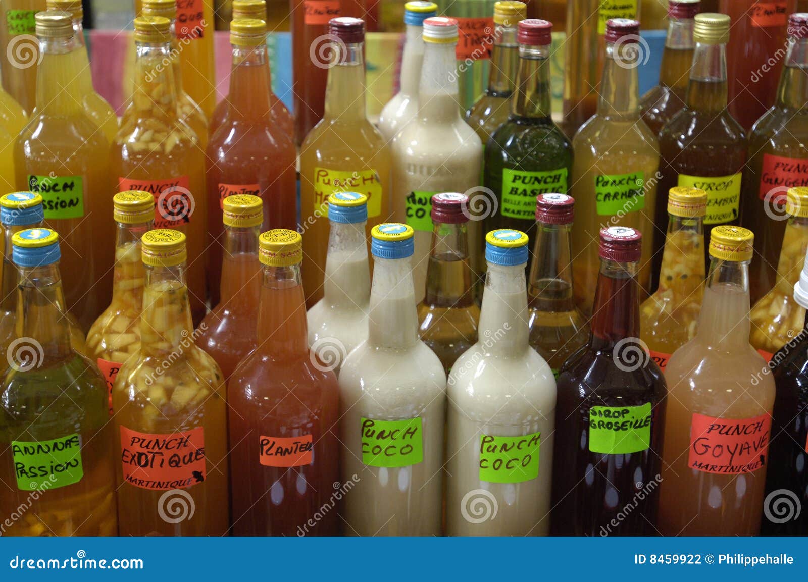 Bottles of punch stock photo. Image of port, cane, distillery - 8459922