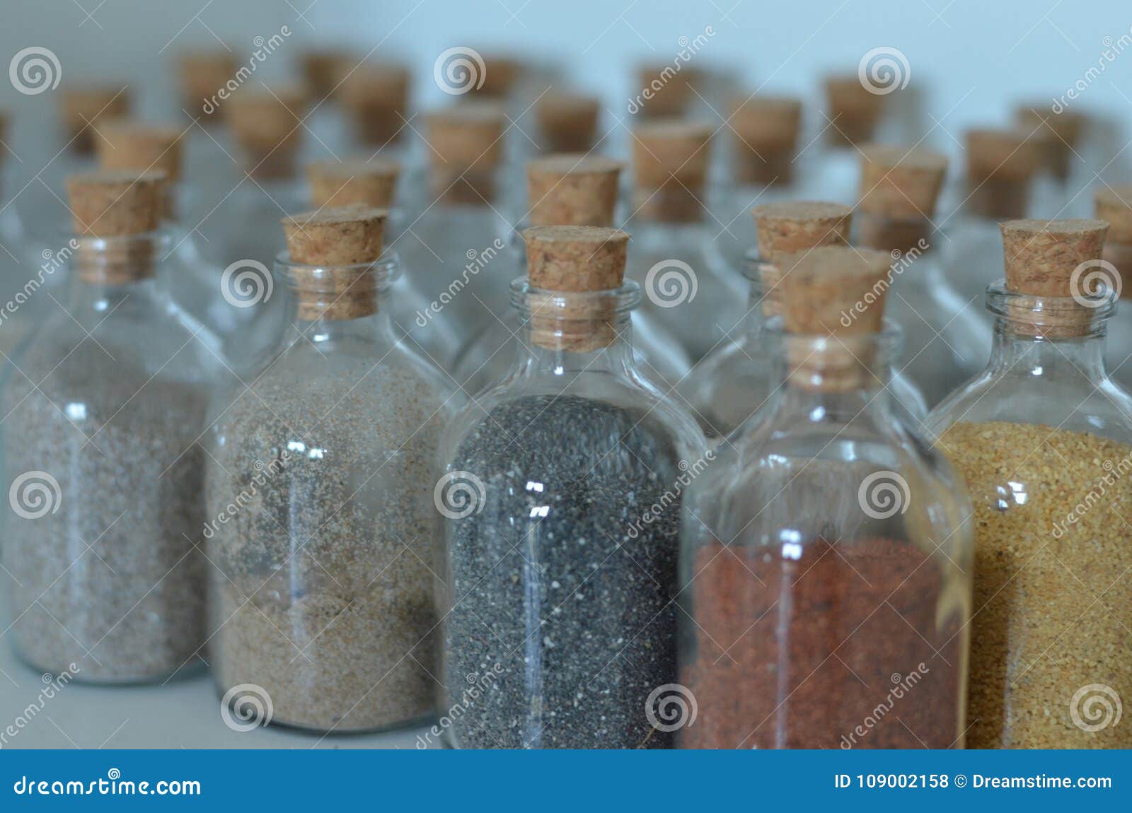 Bottles with Sand from Different Countries Stock Photo - Image of sands ...
