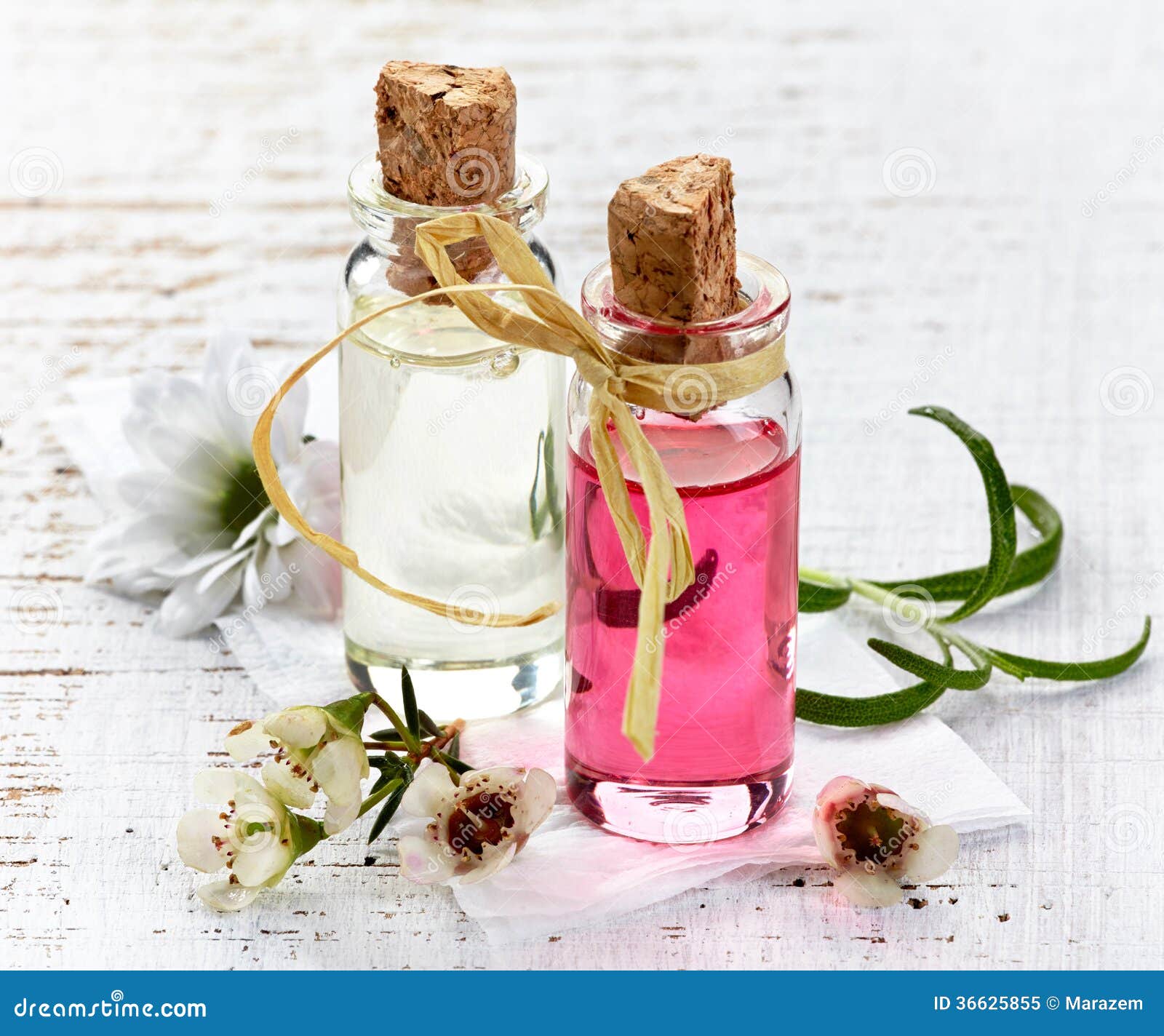 Bottles of Spa Essential Oils Stock Image - Image of calm, flower: 36625855