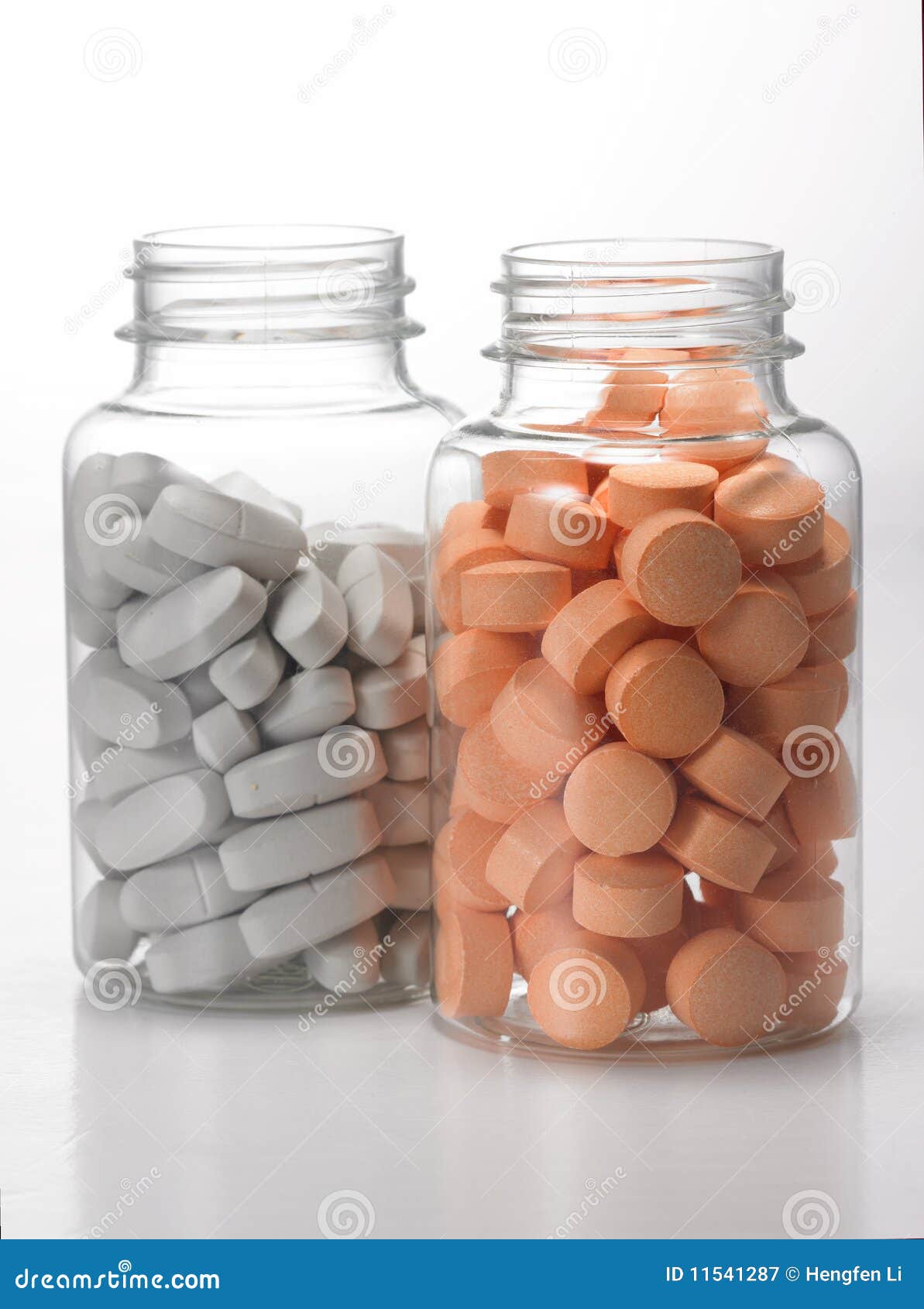 Bottles of tablets stock image. Image of medication, drug - 11541287