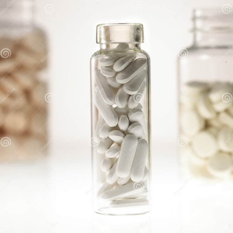 Bottles of tablets stock photo. Image of close, macro - 11541582