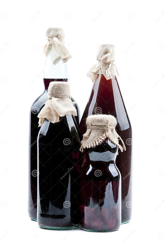 Bottles of Traditional Syrup Stock Image - Image of syrup, decorative ...