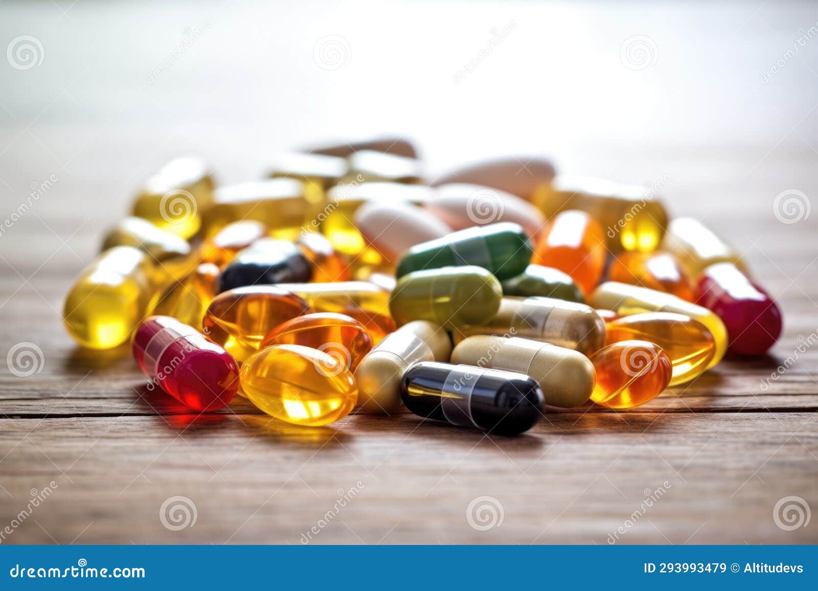 Bottles of Various Vitamins and Mineral Supplements Stock Illustration ...