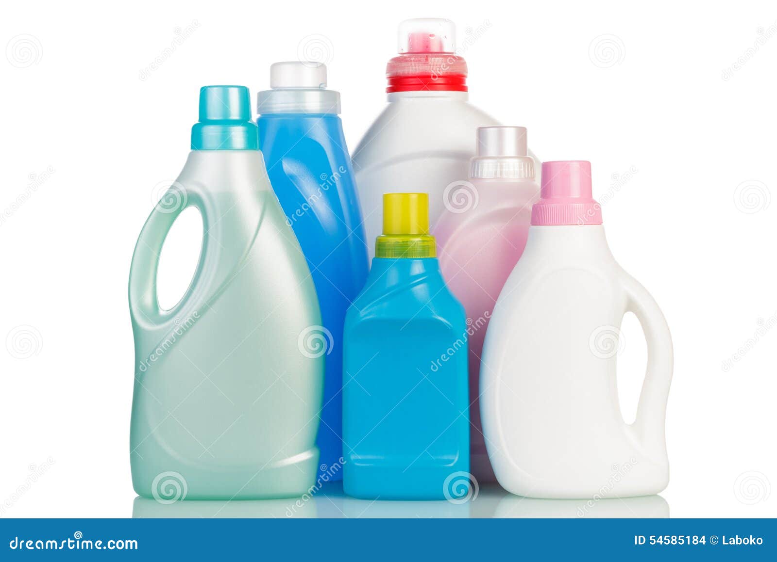 Bottles with washing fluid stock photo. Image of chemical - 54585184