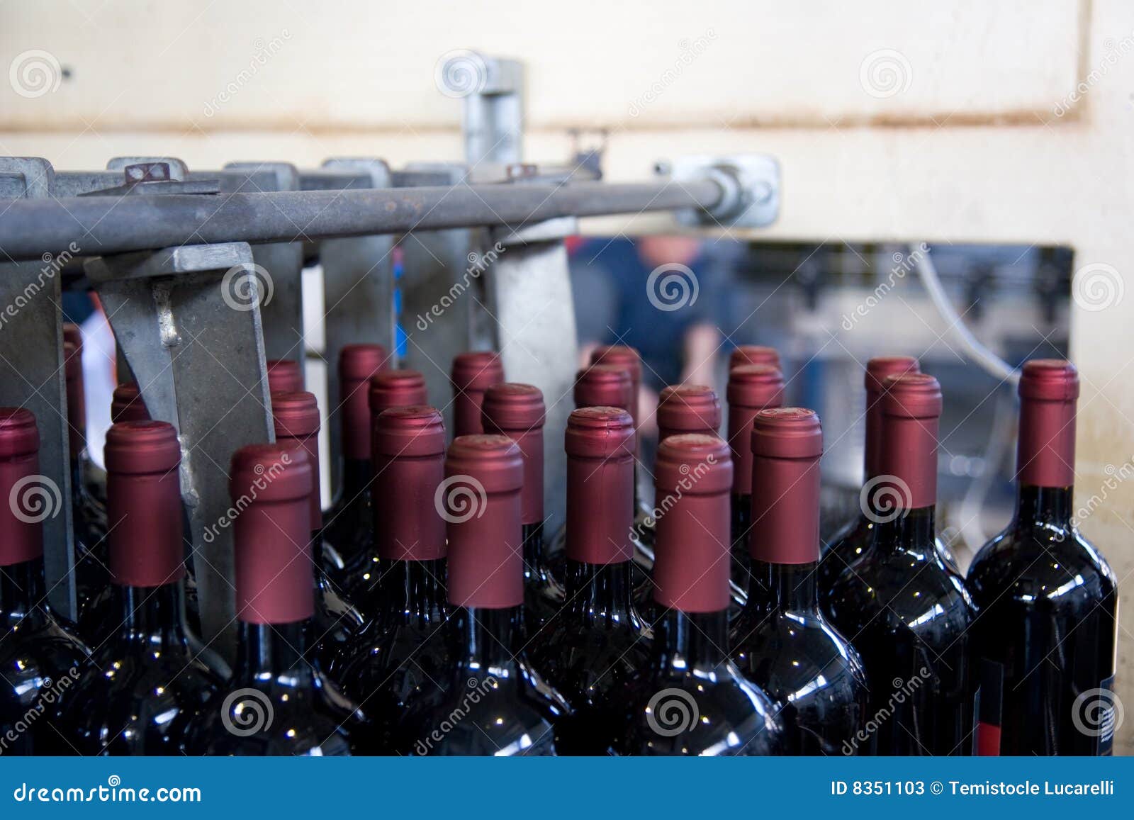 Bottling line stock image. Image of productivity, plant - 8351103