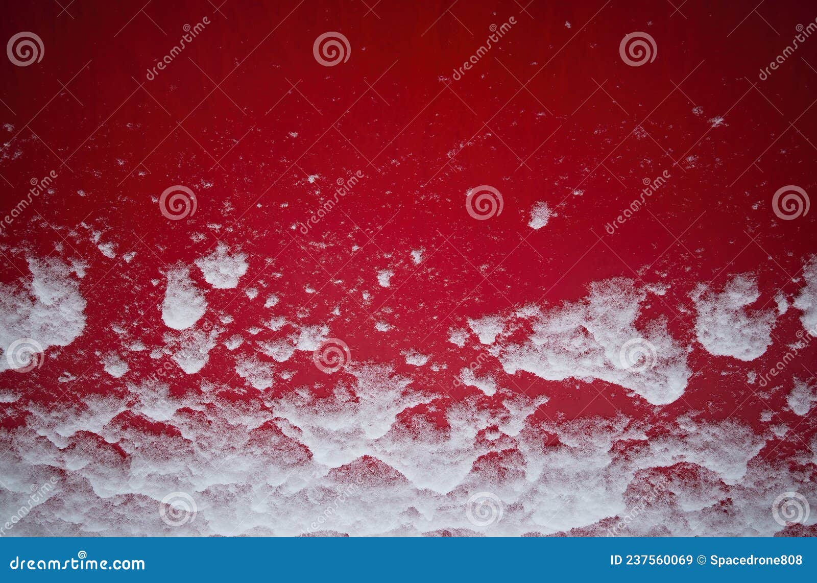 Bottom Aligned Snow on Red Steel Surface Texture Stock Image - Image of ...