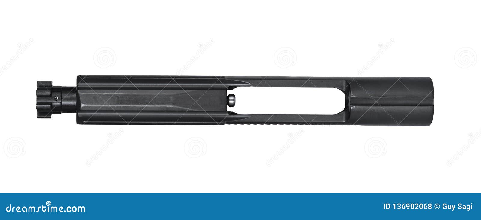 Bottom Of An Assault Rifle Bolt Carrier Group Stock Image ...