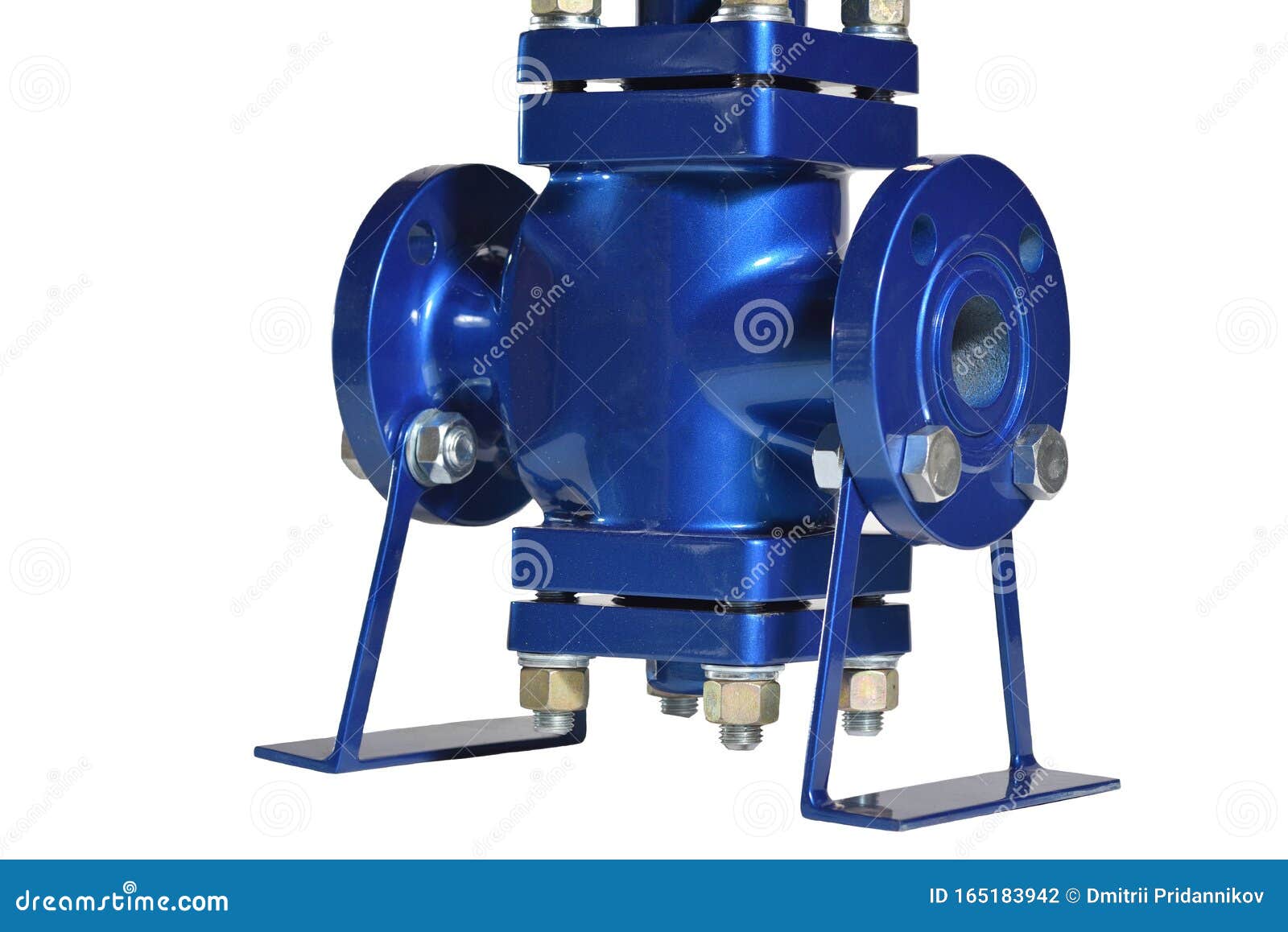 The Bottom of the Automatic Electric Blue Valve for Water Systems ...
