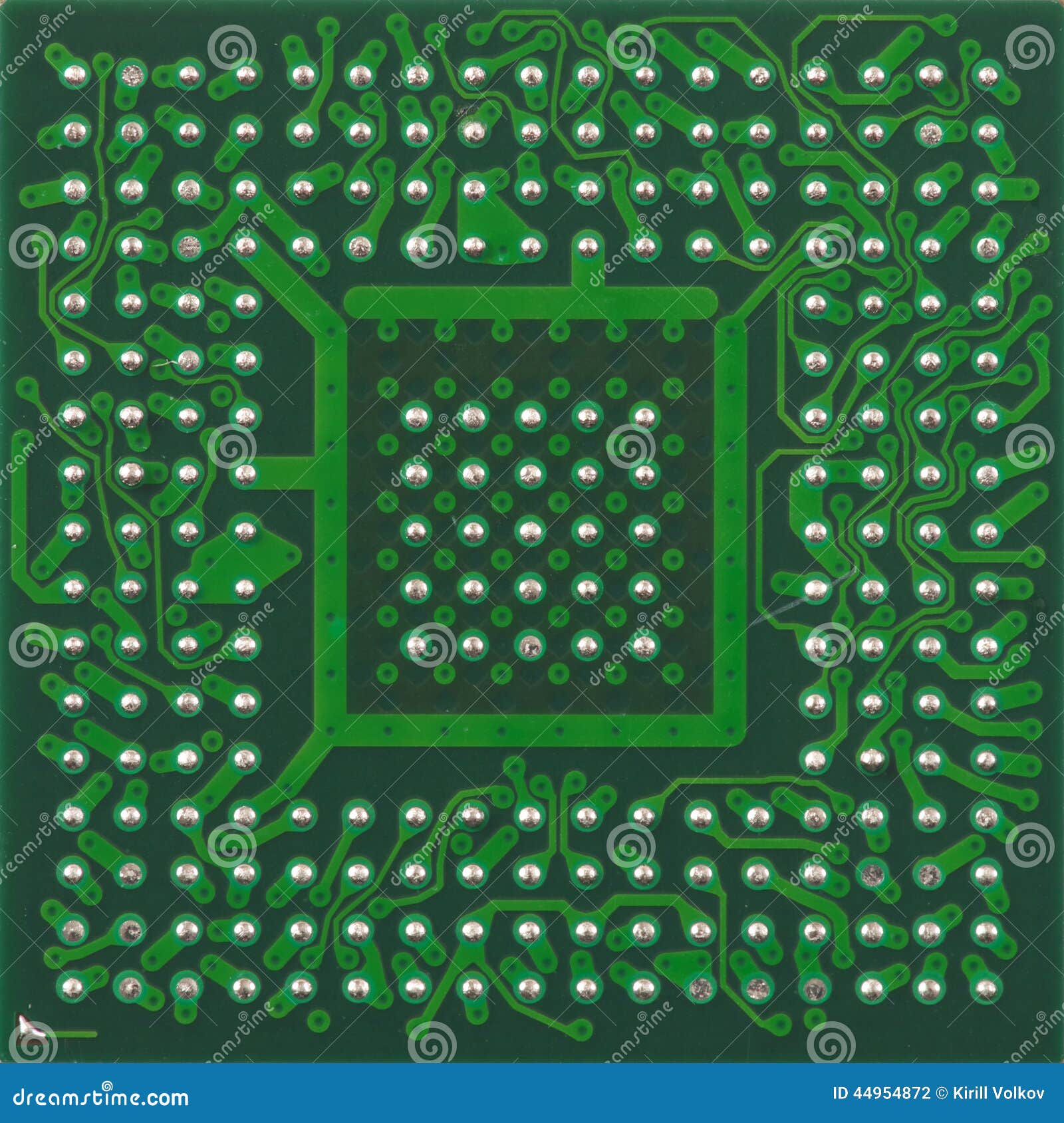 Processor Underside Bypass Capacitors And Connector Royalty-Free Stock ...