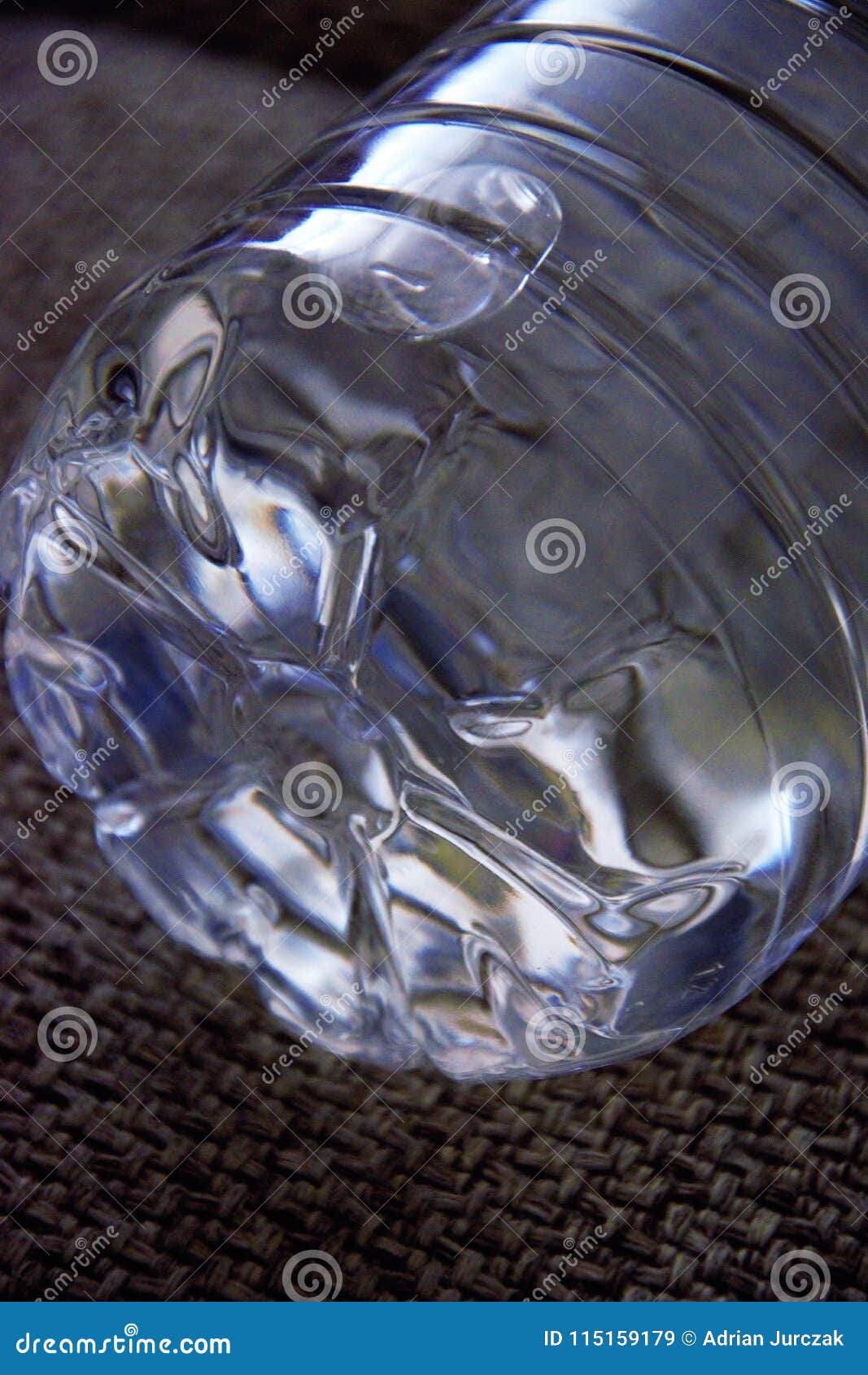 Bottom of the Bottle with Water Stock Image - Image of gastronomy ...