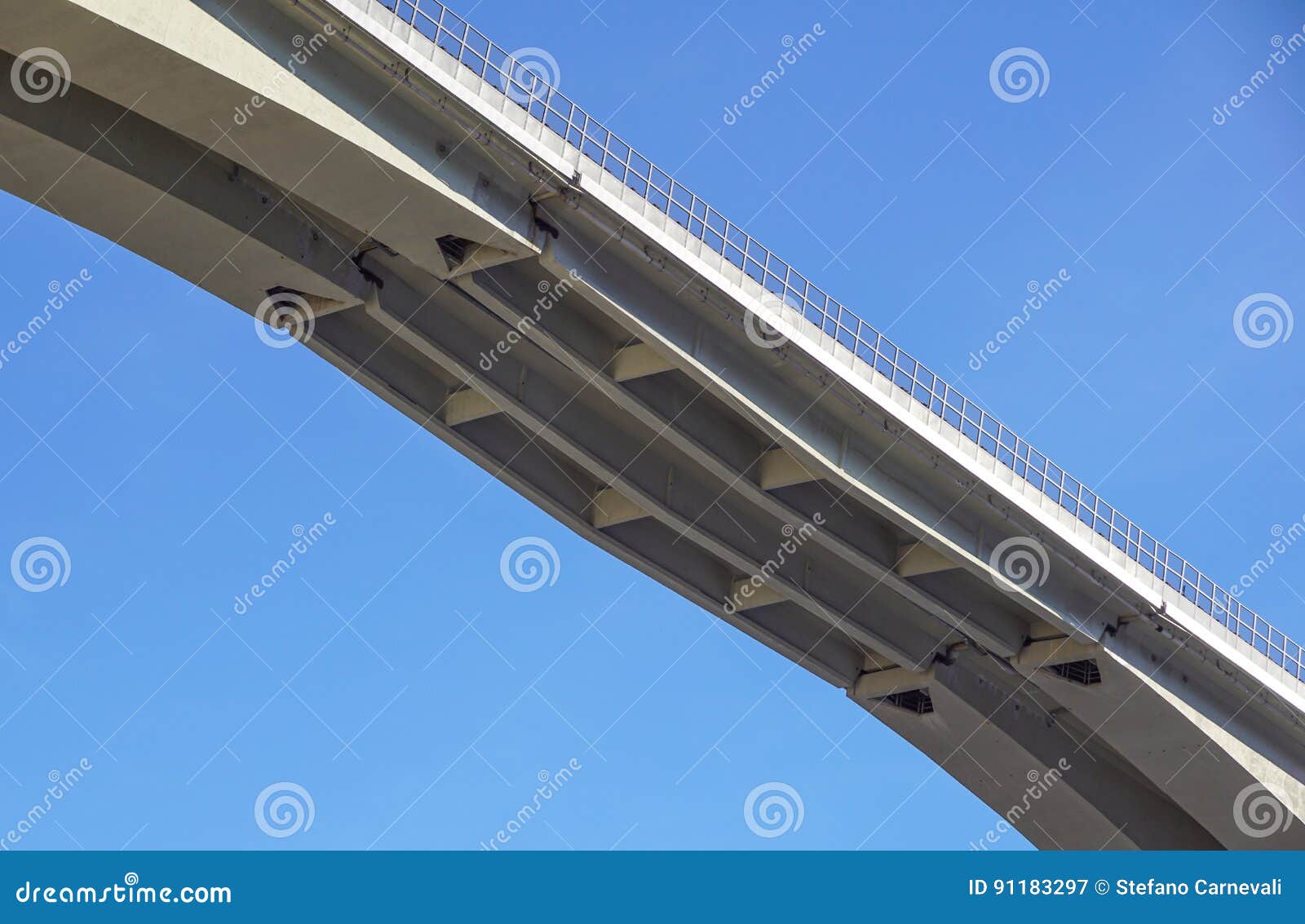 The Bottom of Bridge . Cement Structure Viewed from Below Stock Image ...