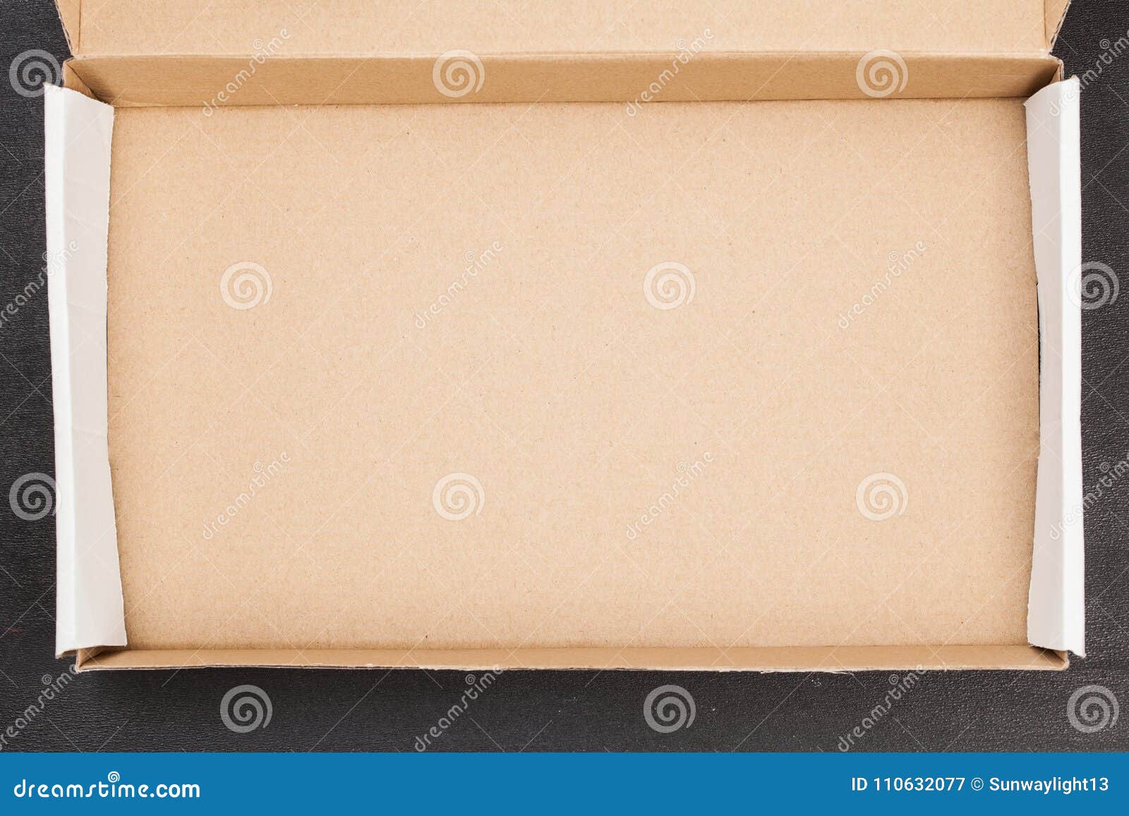 Bottom of Empty Cardboard Box Stock Image - Image of rough, corrugated ...