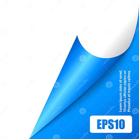 Bottom folded page corner stock vector. Illustration of element - 48552561