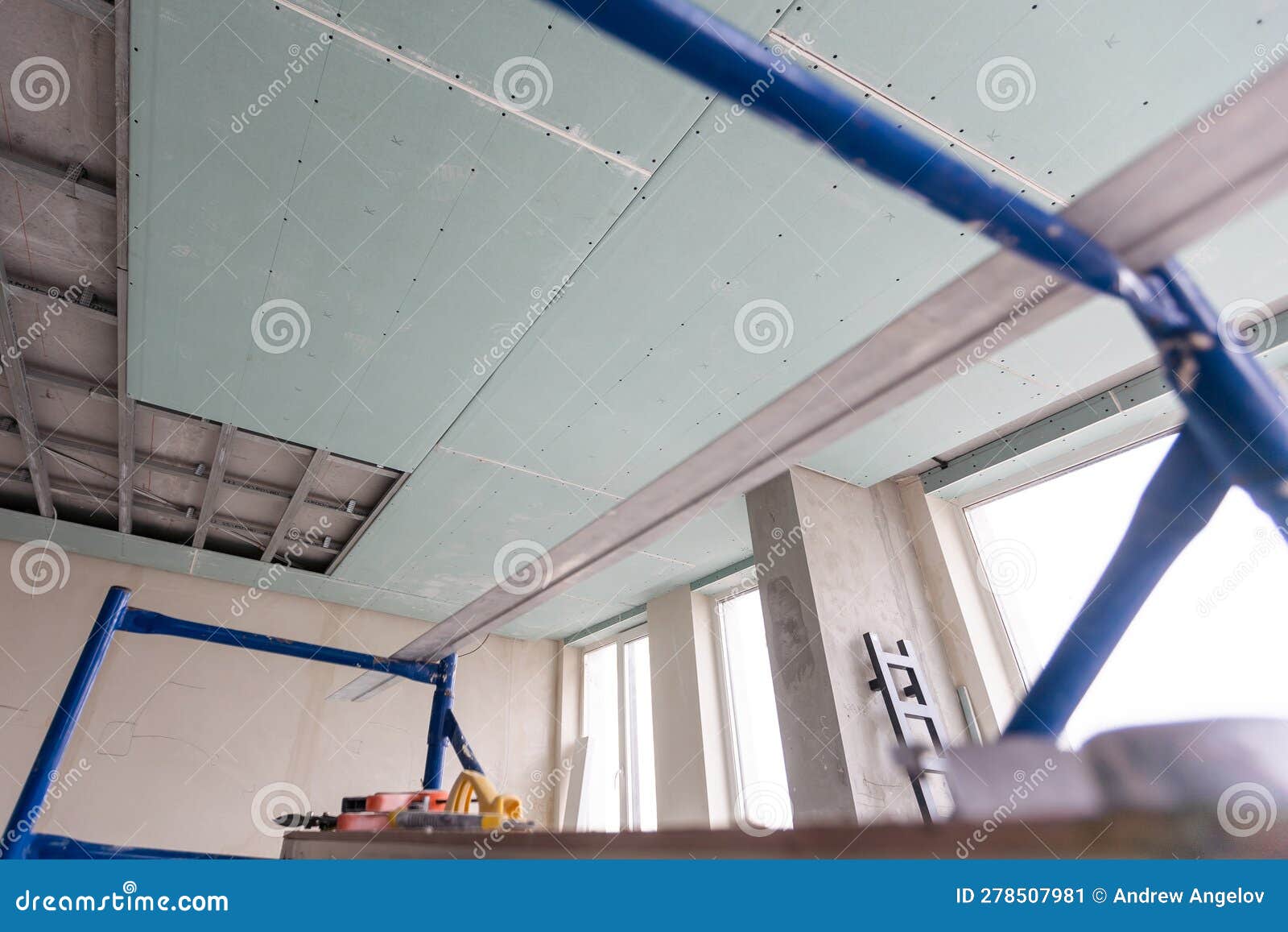 Bottom of the Frame Mounted Ceiling. High Quality Photo Stock Image ...