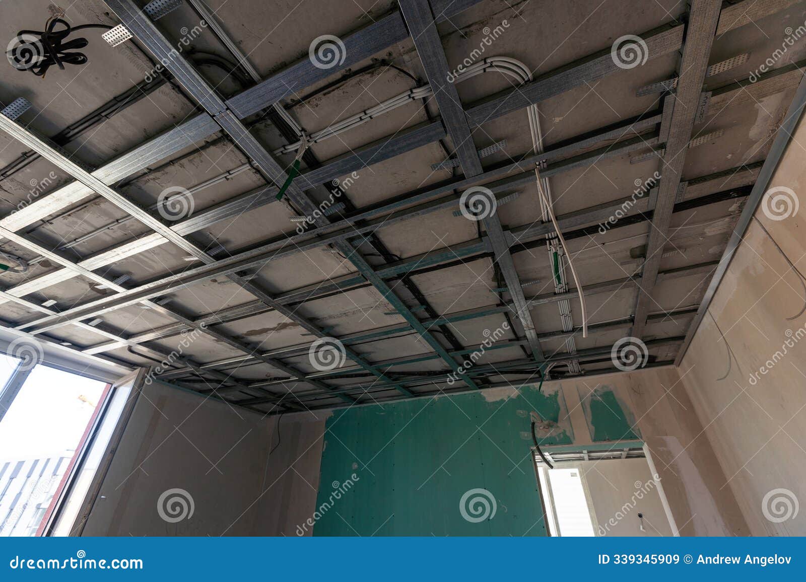 Bottom of the Frame Mounted Ceiling. High Quality Photo Stock Image ...