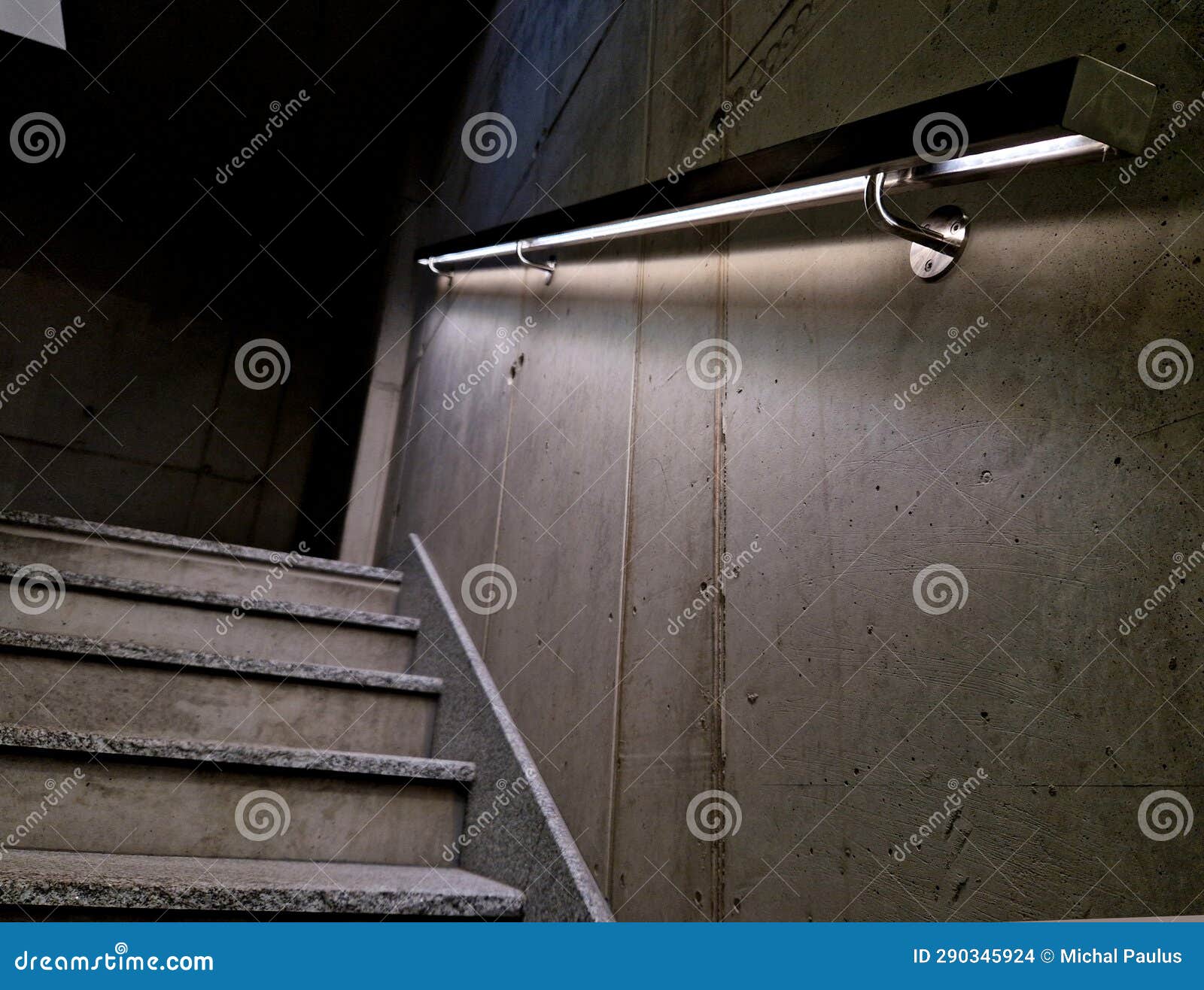 From the Bottom of the Handle is a Recessed LED Strip with Yellow Stock ...