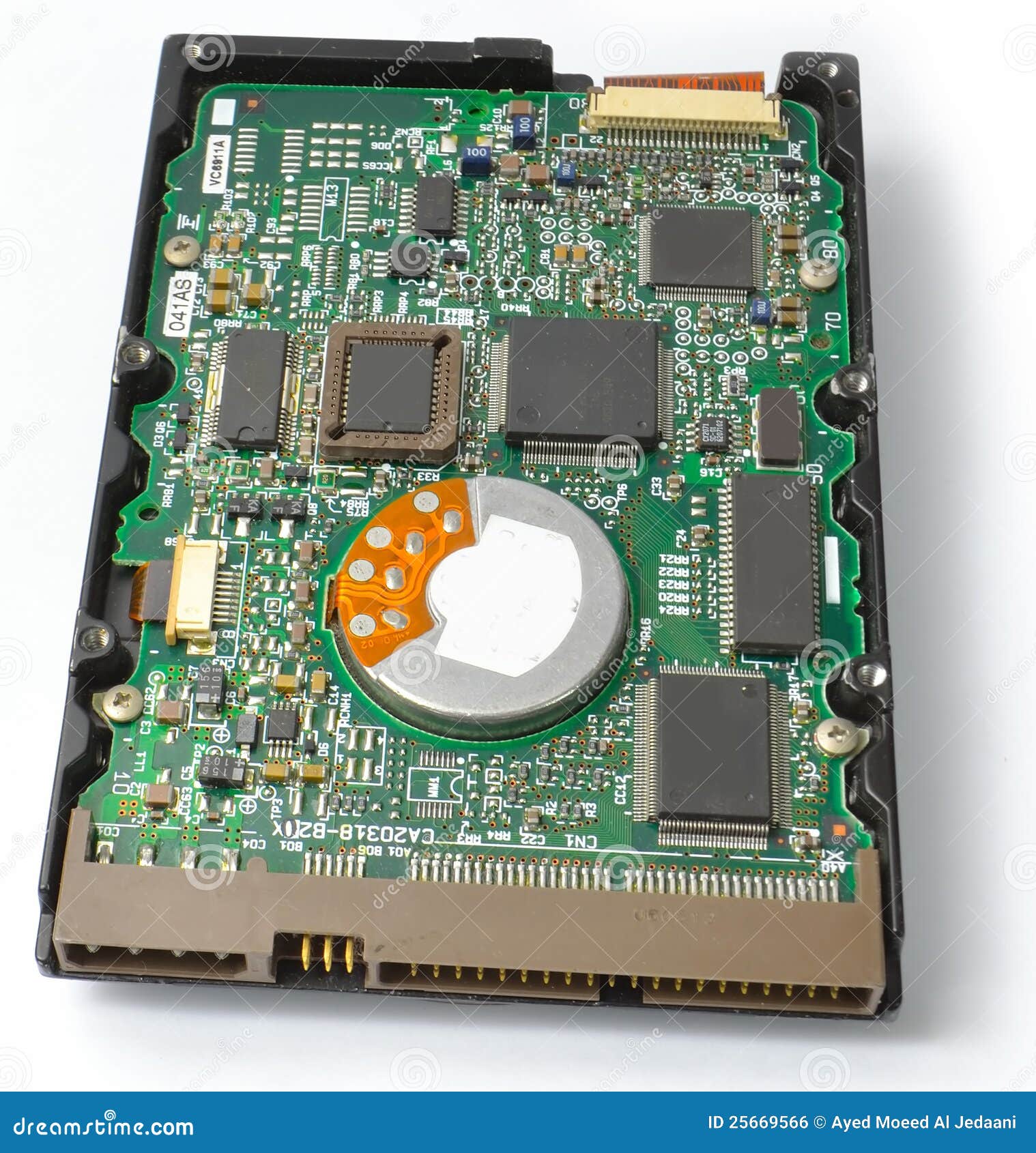 Bottom of Hard Disk Drive from the Front Stock Photo - Image of disk ...