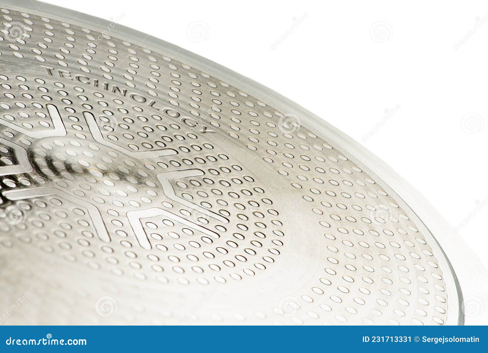 Bottom of Induction Cookware. Texture of a Non-stick Induction Pan ...