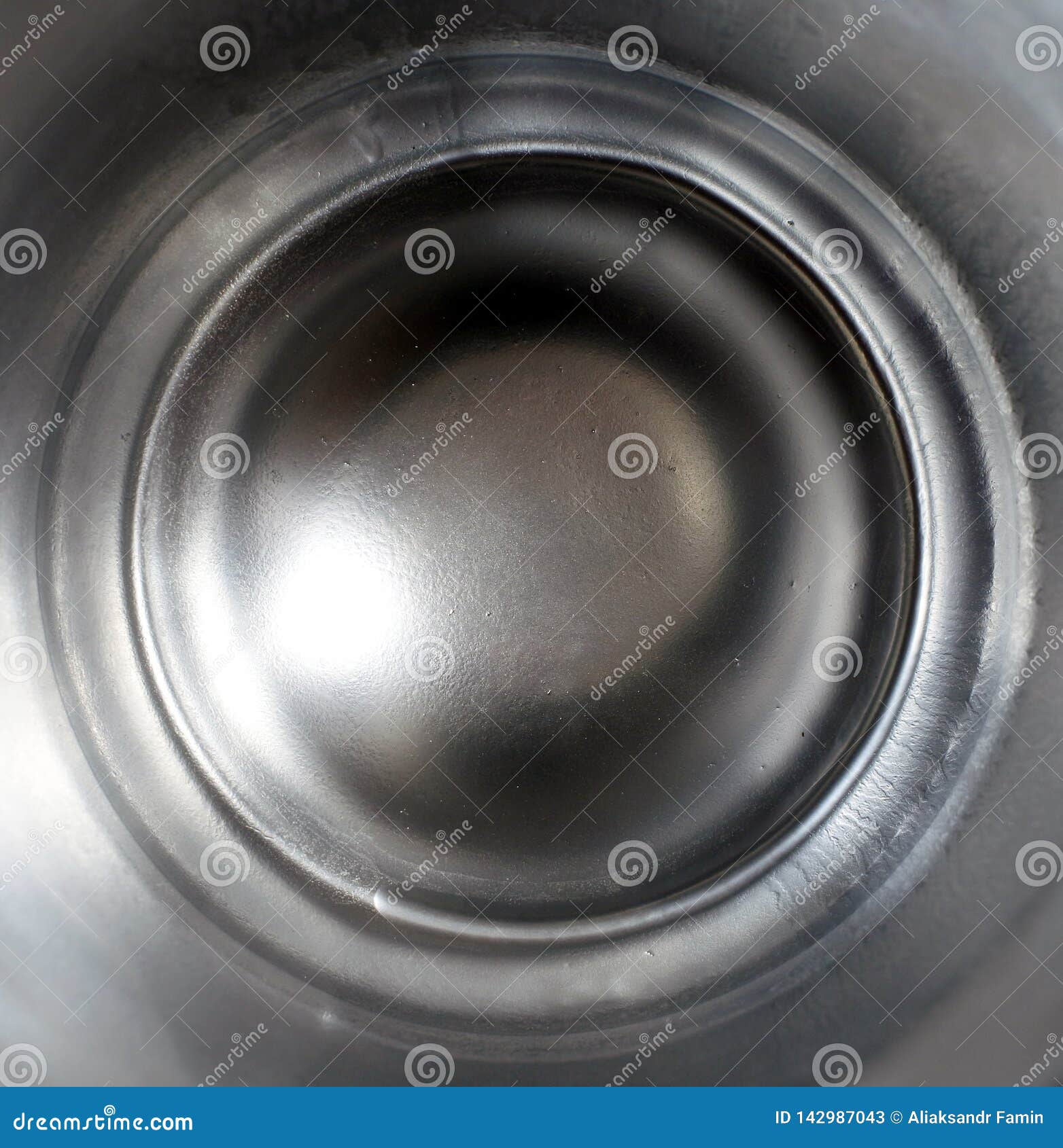 The Bottom of the Jar. Inside View Stock Image - Image of reflection ...