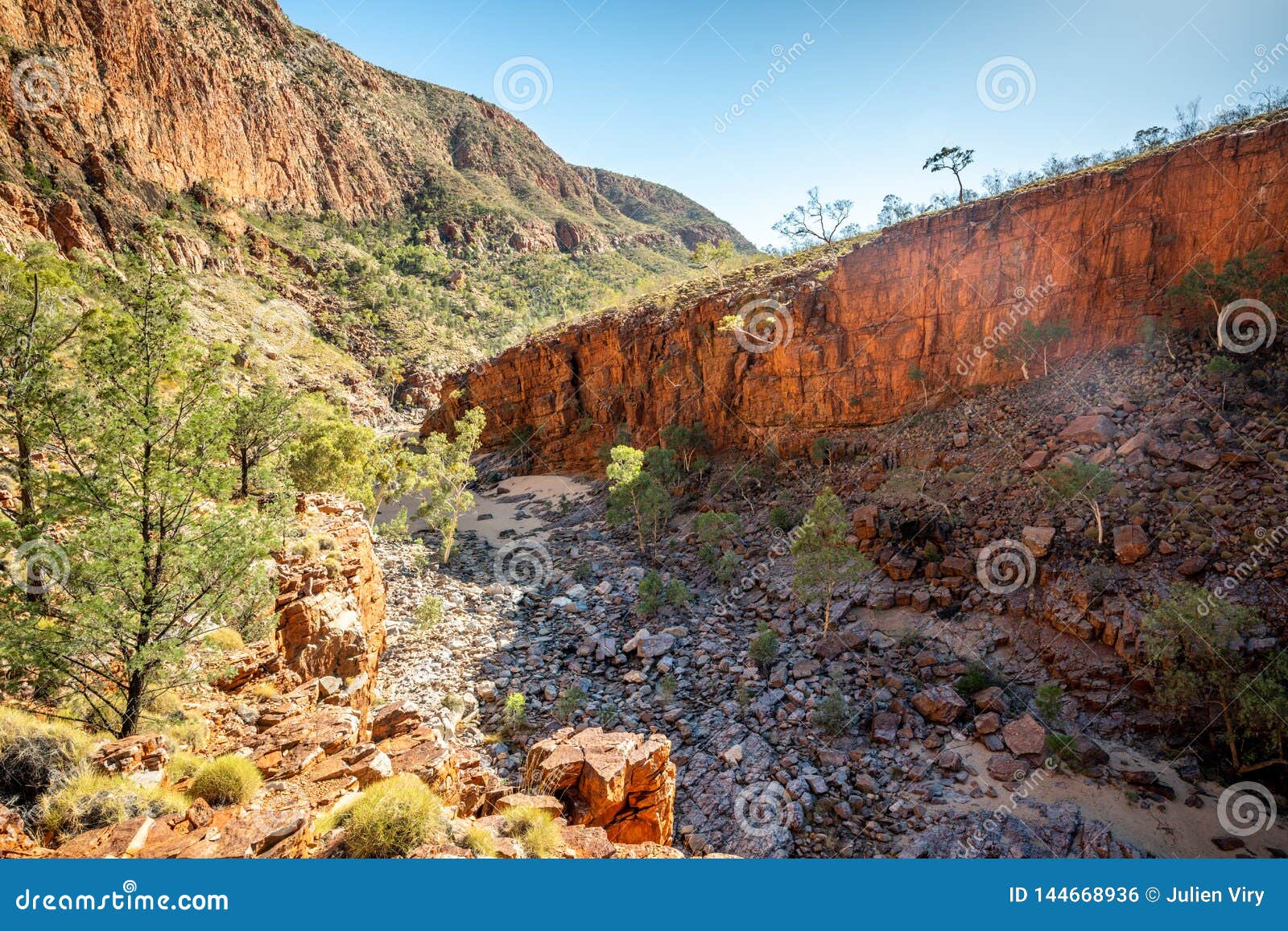 Bottom Landscape View of Ormiston Gorge in the West MacDonnell Ranges ...
