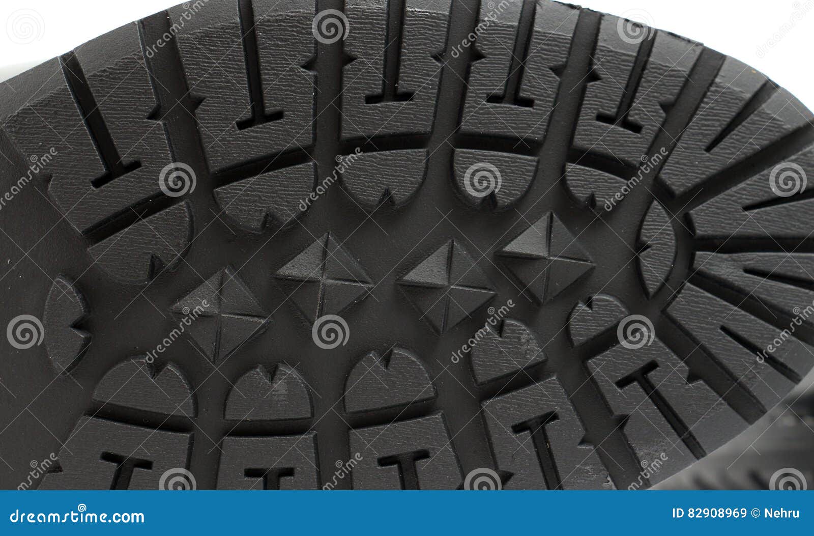 Bottom of a Men`s Black Winter Boot, Patterns and Texture Stock Image ...