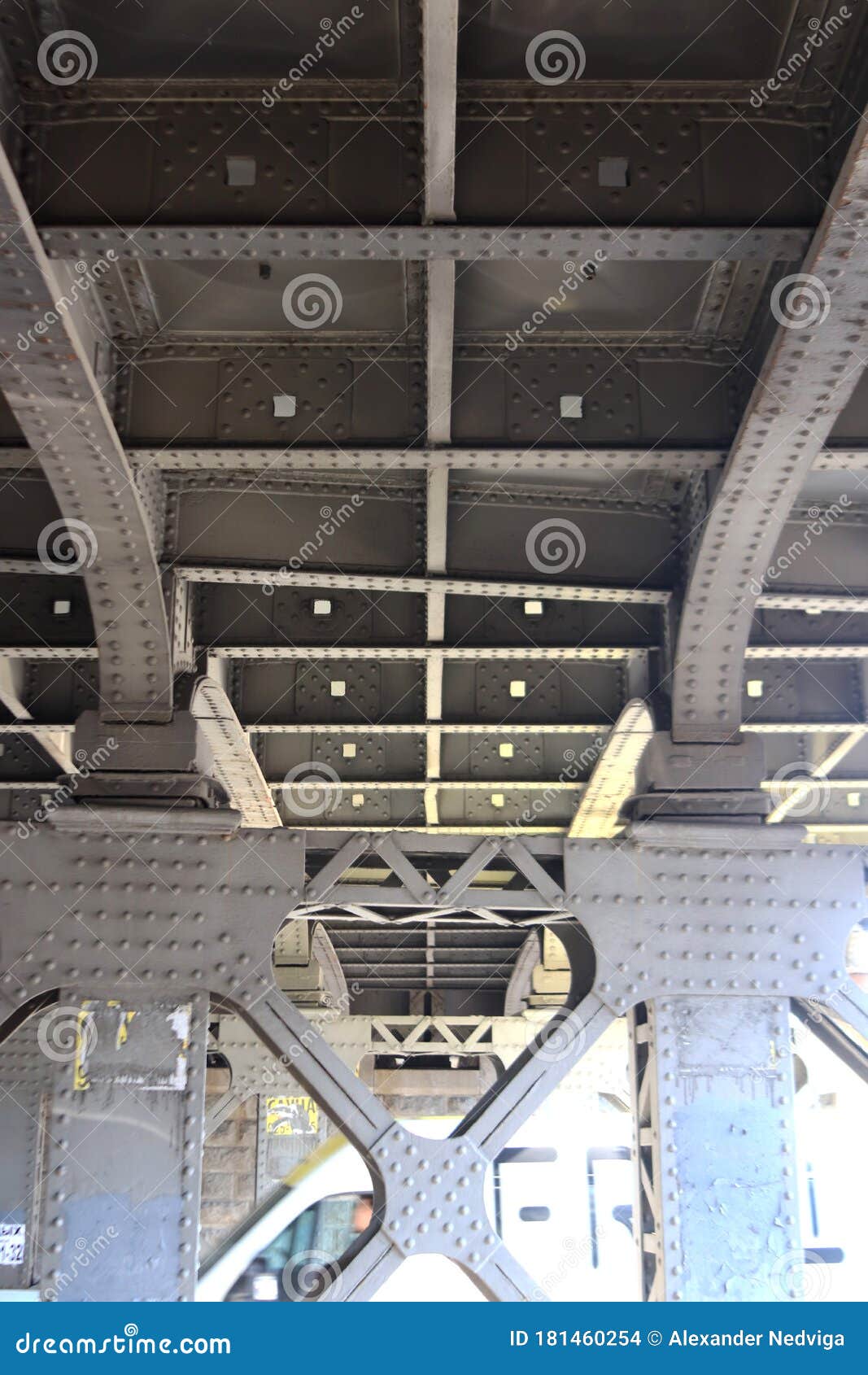 Bottom Part of Cast Iron Bridge Stock Photo - Image of iron, urban ...