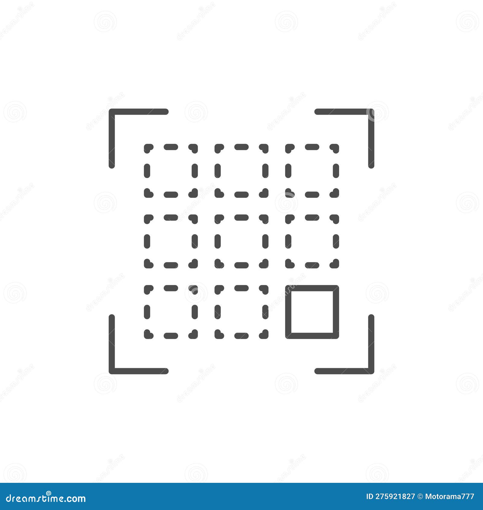 Bottom Right Alignment Line Icon Stock Illustration - Illustration of ...