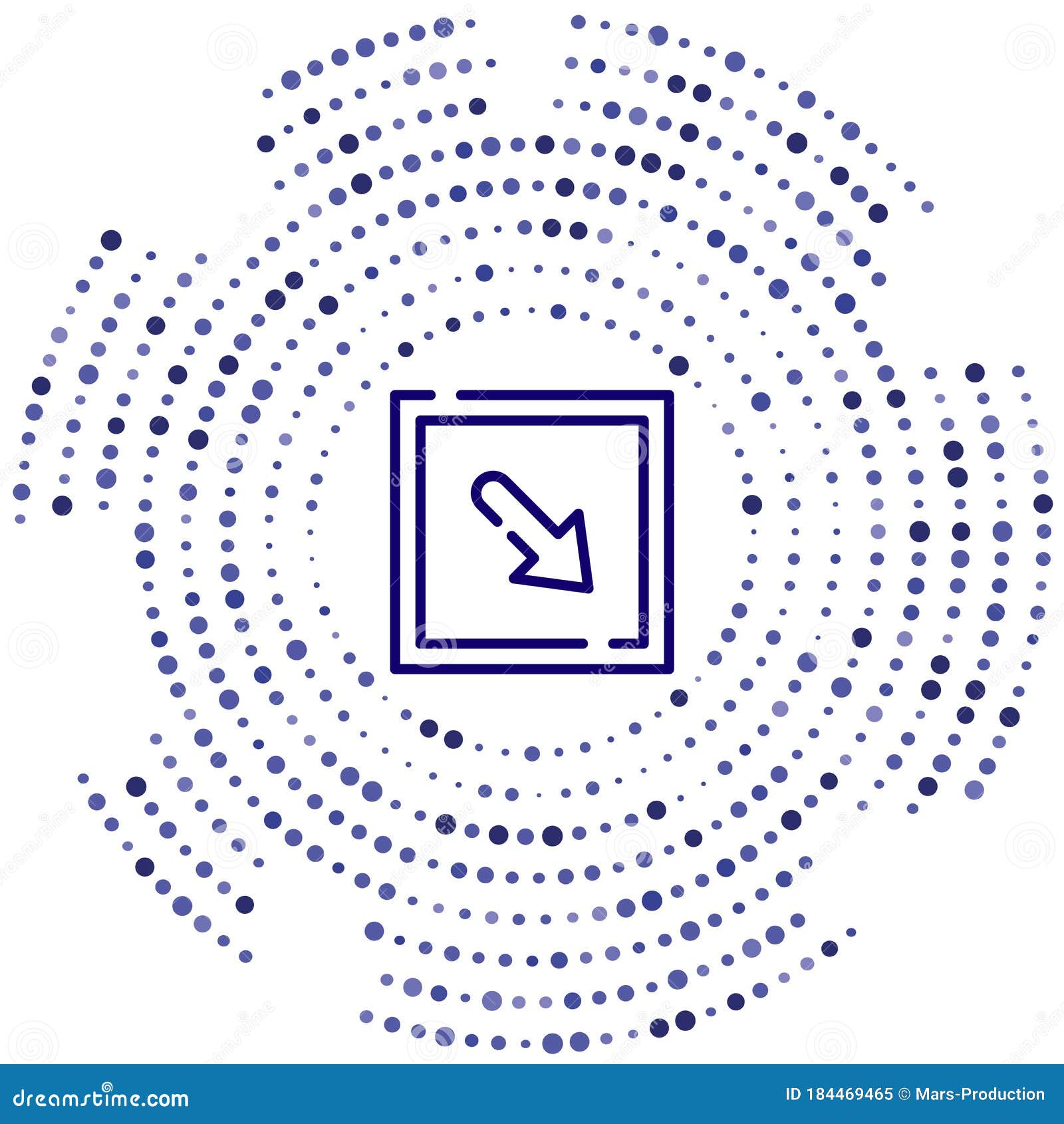 Bottom Right Vector Icon. Bottom Right Editable Stroke Stock Vector ...