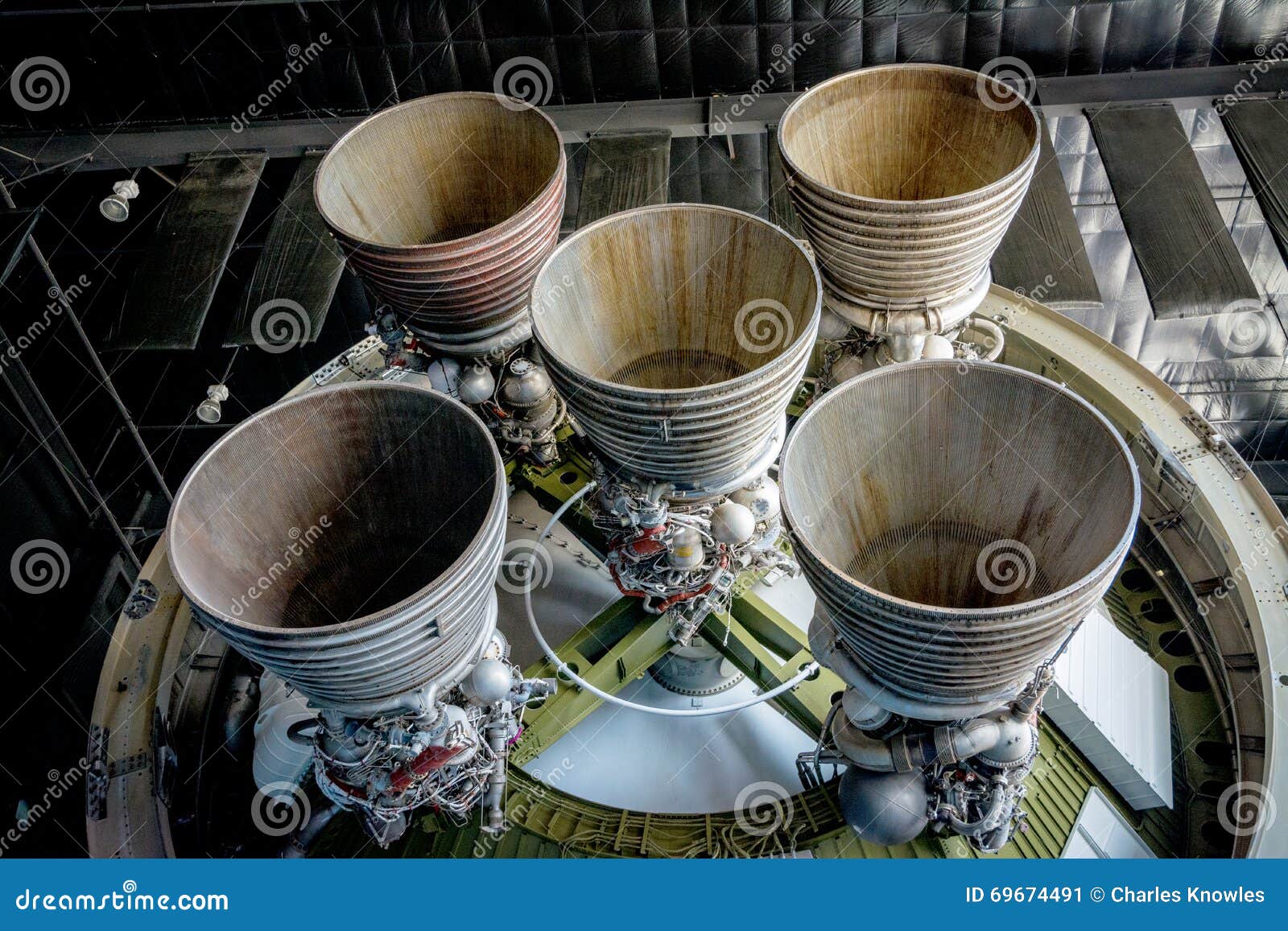 Bottom of a Rocket Shows Its Jets Stock Image - Image of ships ...