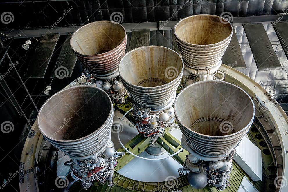 Bottom of a Rocket Shows Its Jets Stock Image - Image of ships ...