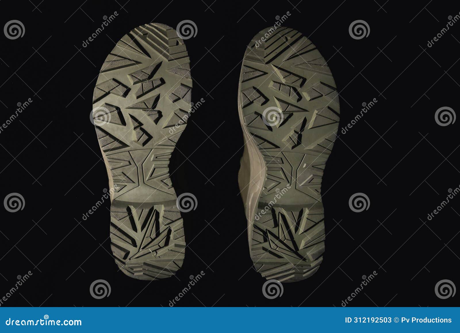 Bottom of Shoes, Isolated on Black Background. Stock Image - Image of ...
