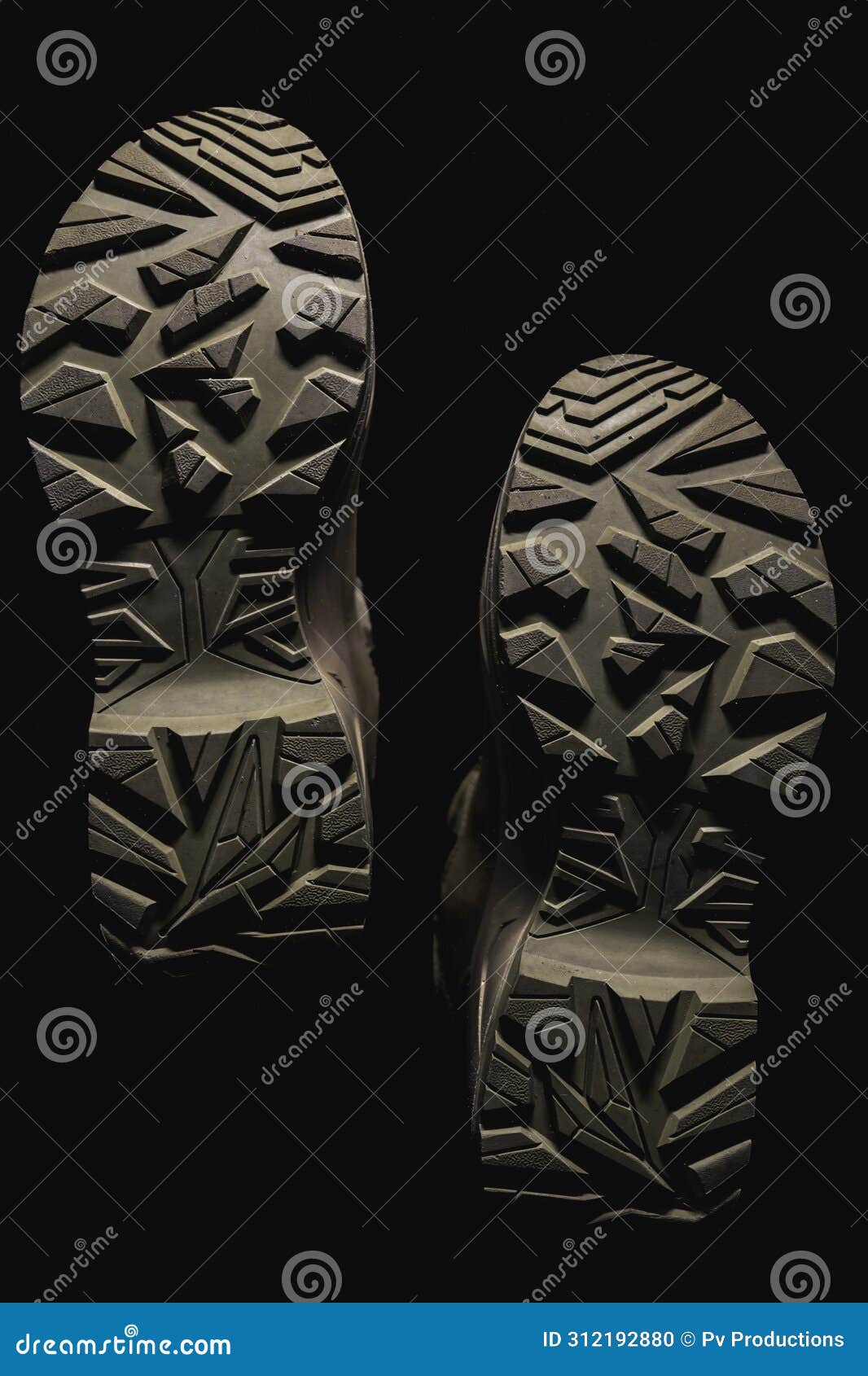 Bottom of Shoes, Isolated on Black Background. Stock Photo - Image of ...