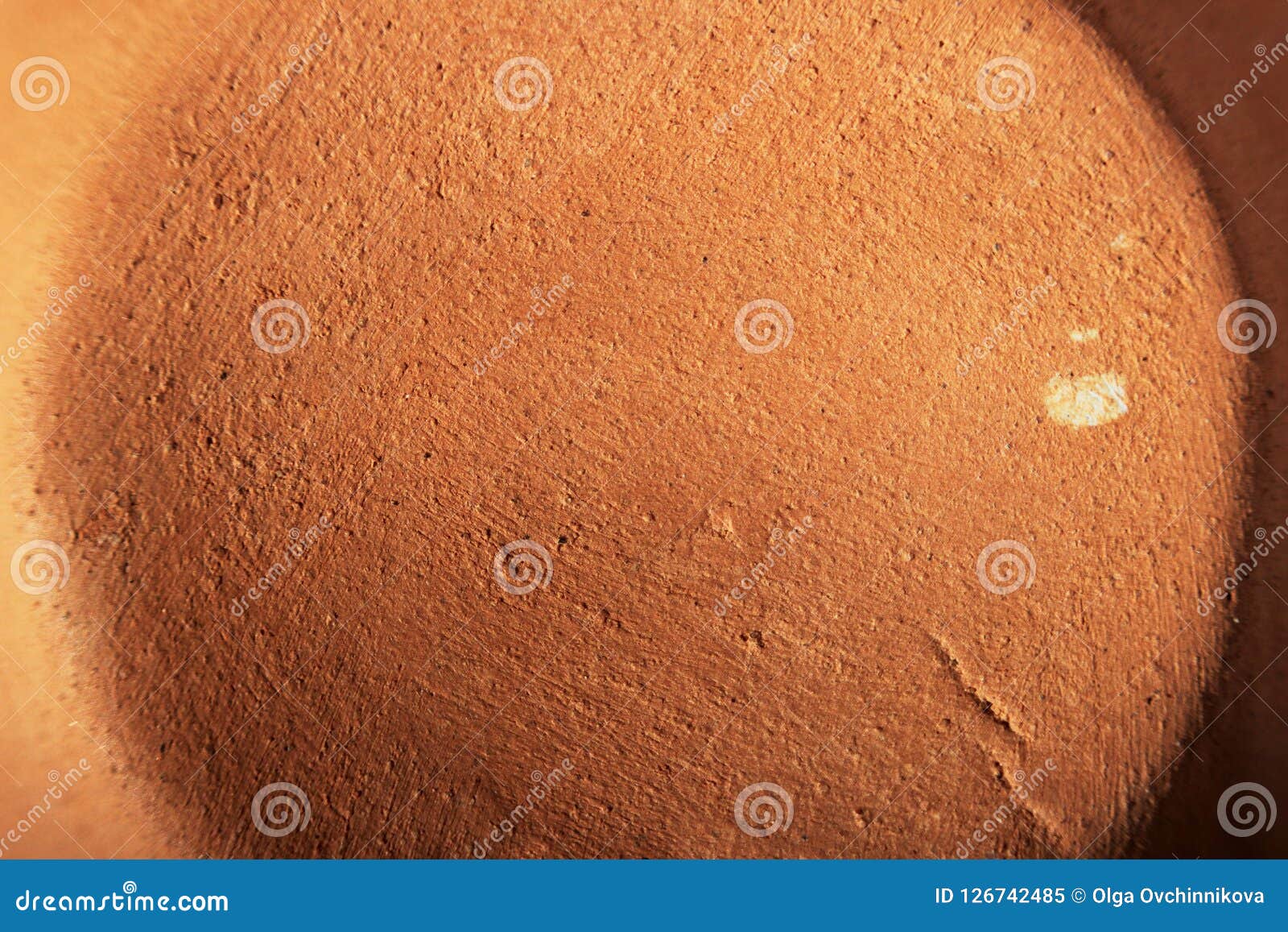 The Bottom of a Small Clay Pot, the View from Below, Macro Photography ...