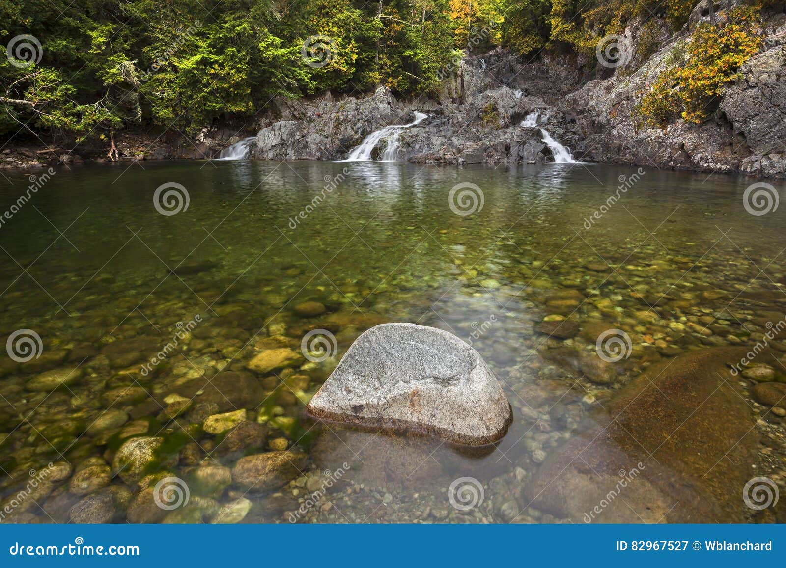Bottom of Split Rock Falls stock image. Image of next - 82967527