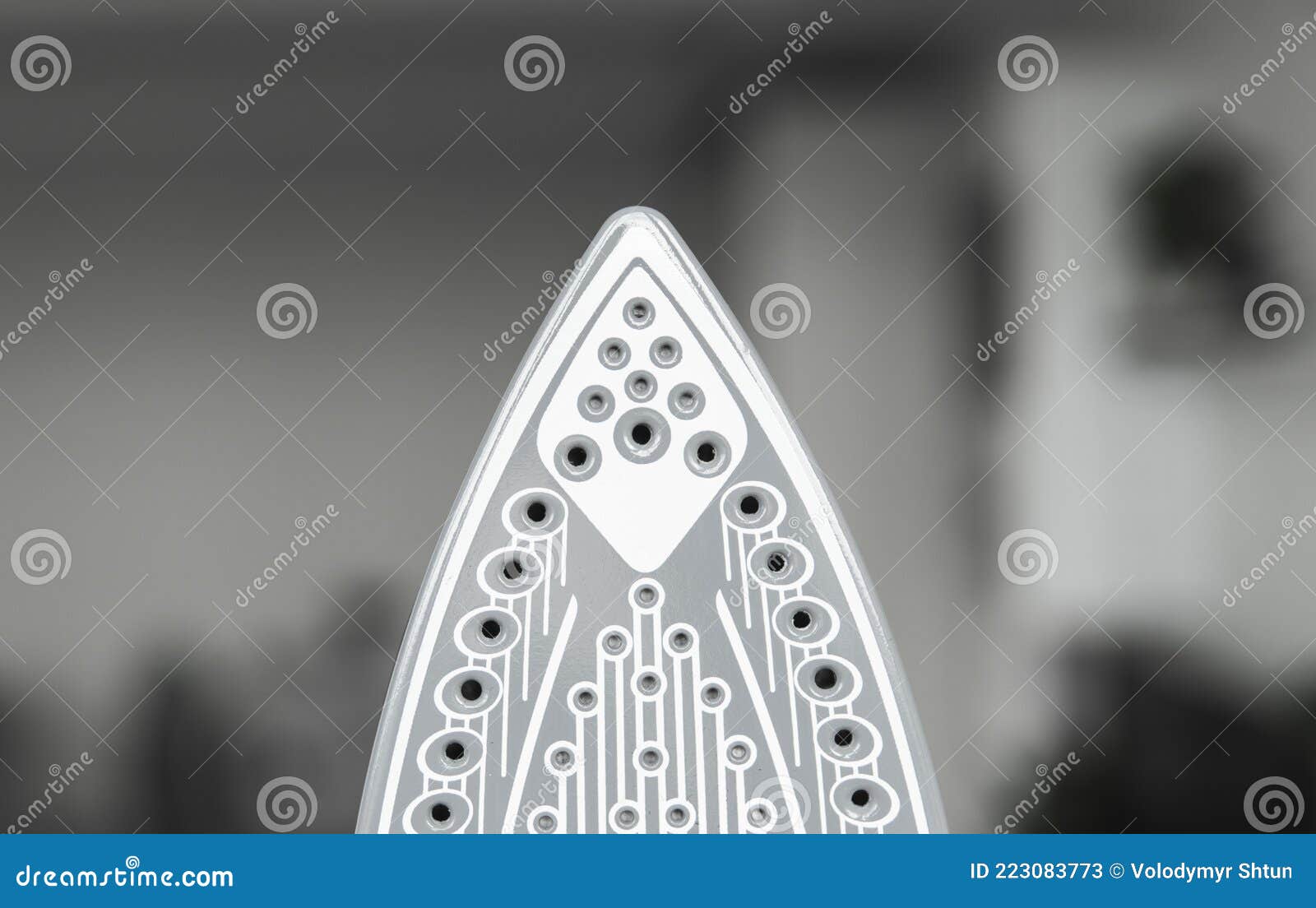 Bottom Surface of the Iron with a Holes. Stock Image - Image of ...