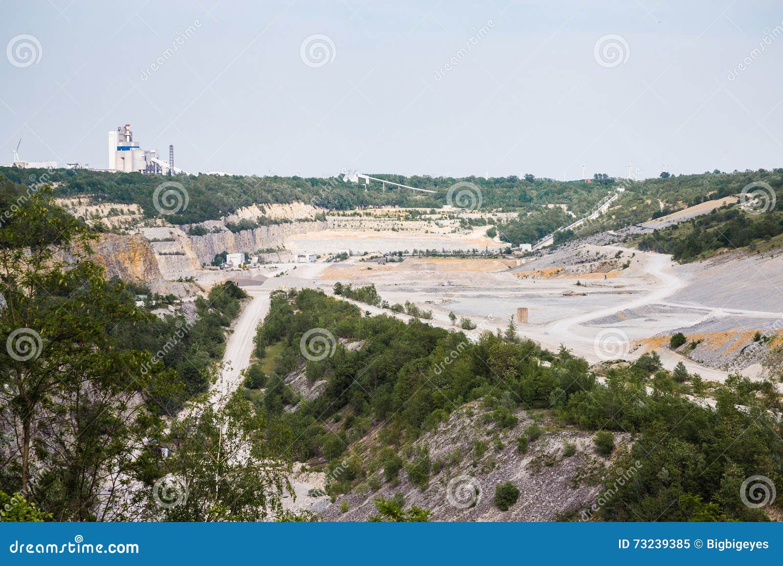 Bottom of Surface Mining in Open Mine Stock Image - Image of coal ...