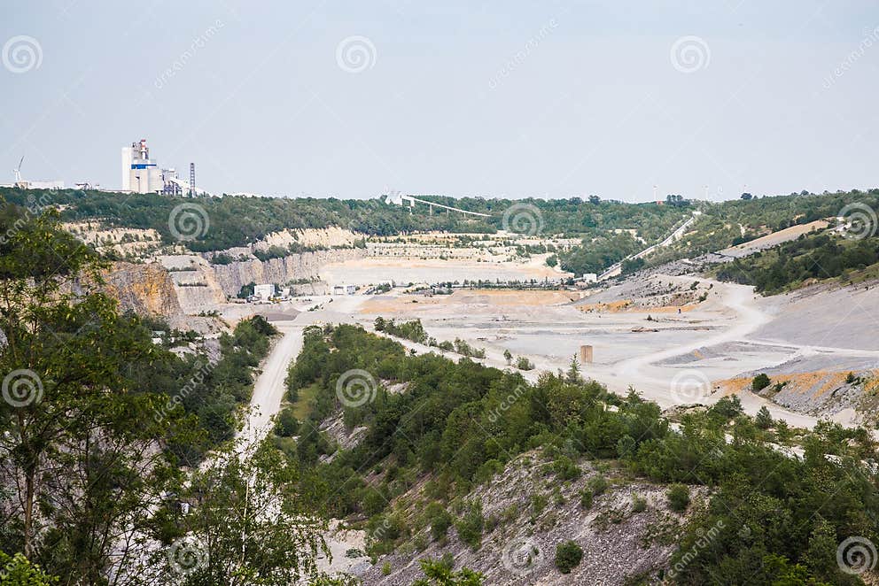 Bottom of Surface Mining in Open Mine Stock Image - Image of coal ...