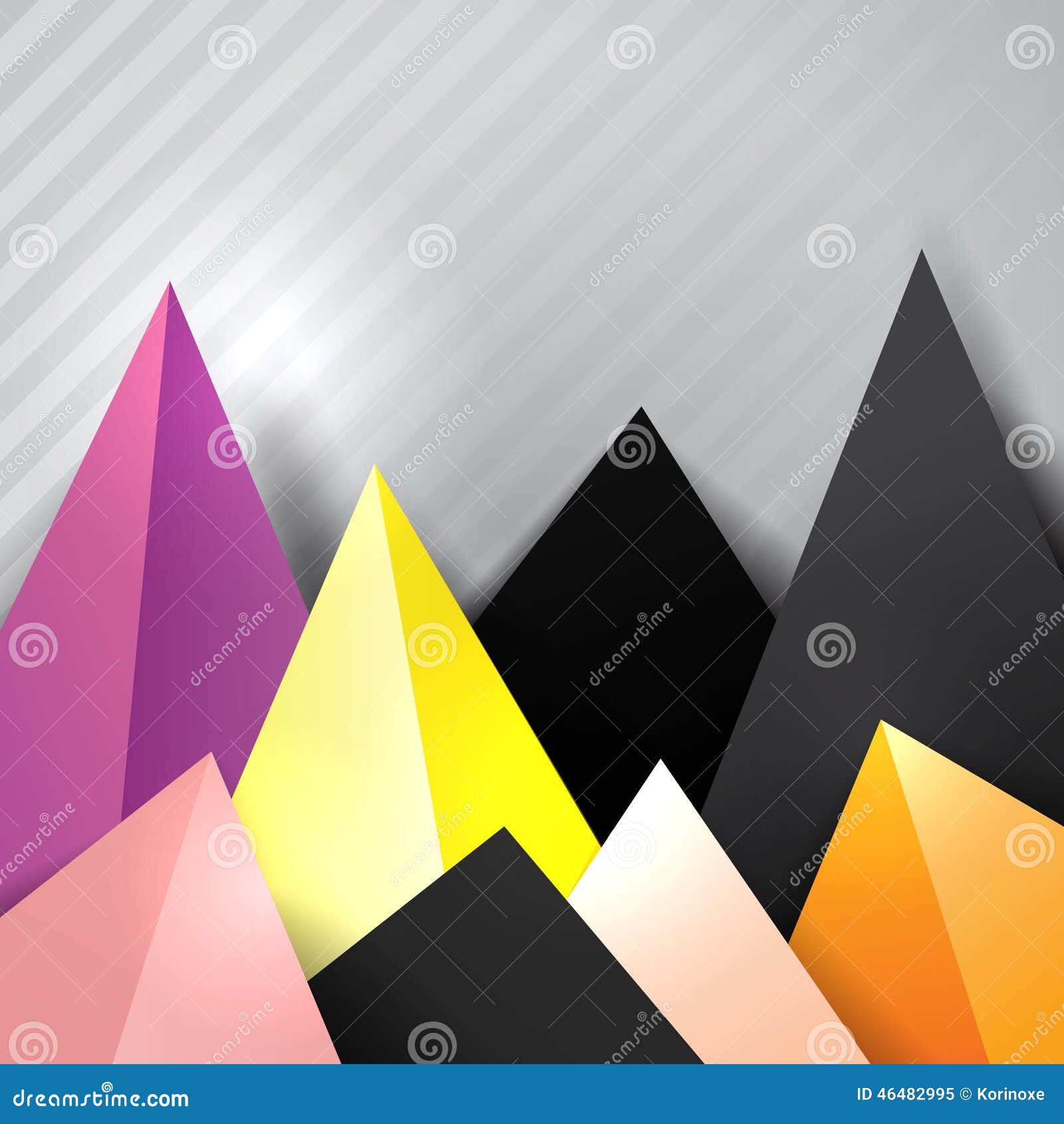 Bottom Triangle Decorative Border Stock Vector - Illustration of ...
