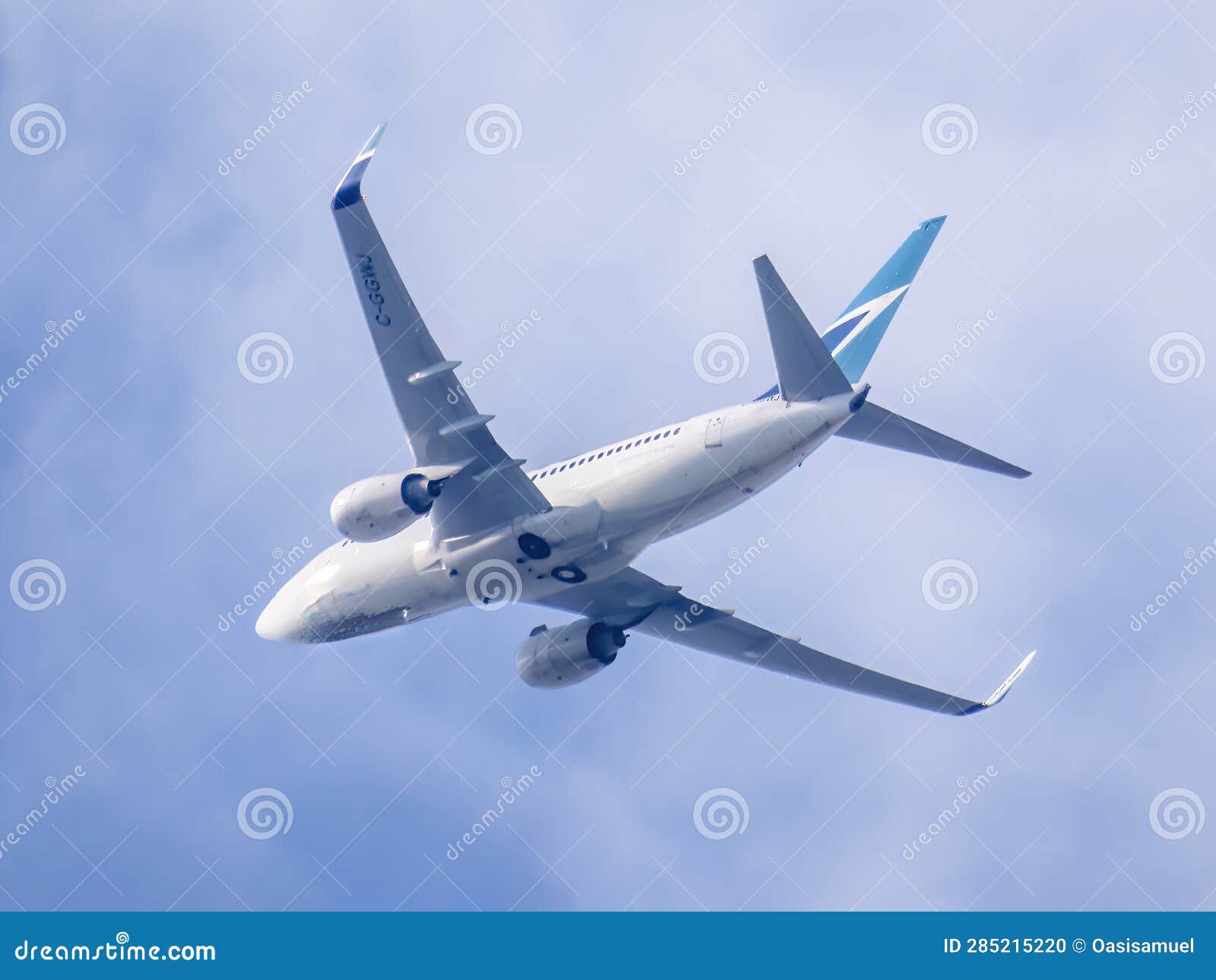 Westjet Plane Taking Off At Pearson International Airport, Toronto ...