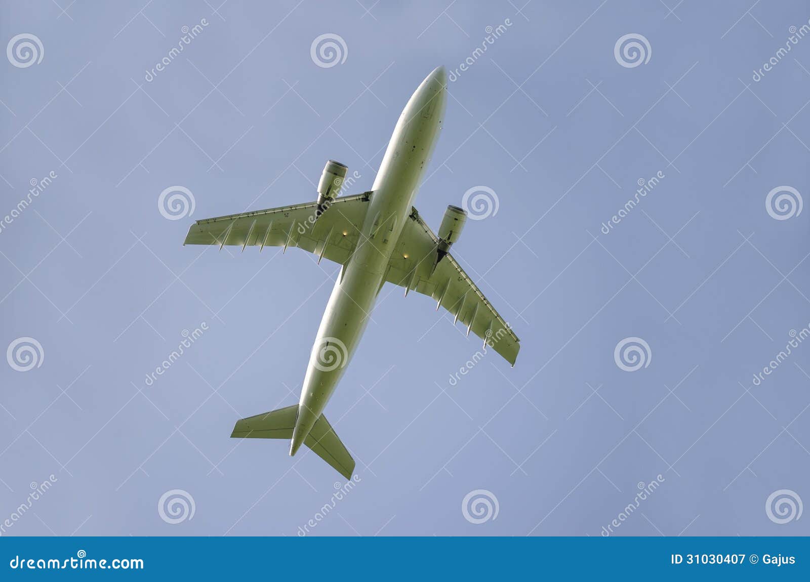 Bottom View of Airplane Taking Off Stock Image - Image of travel ...