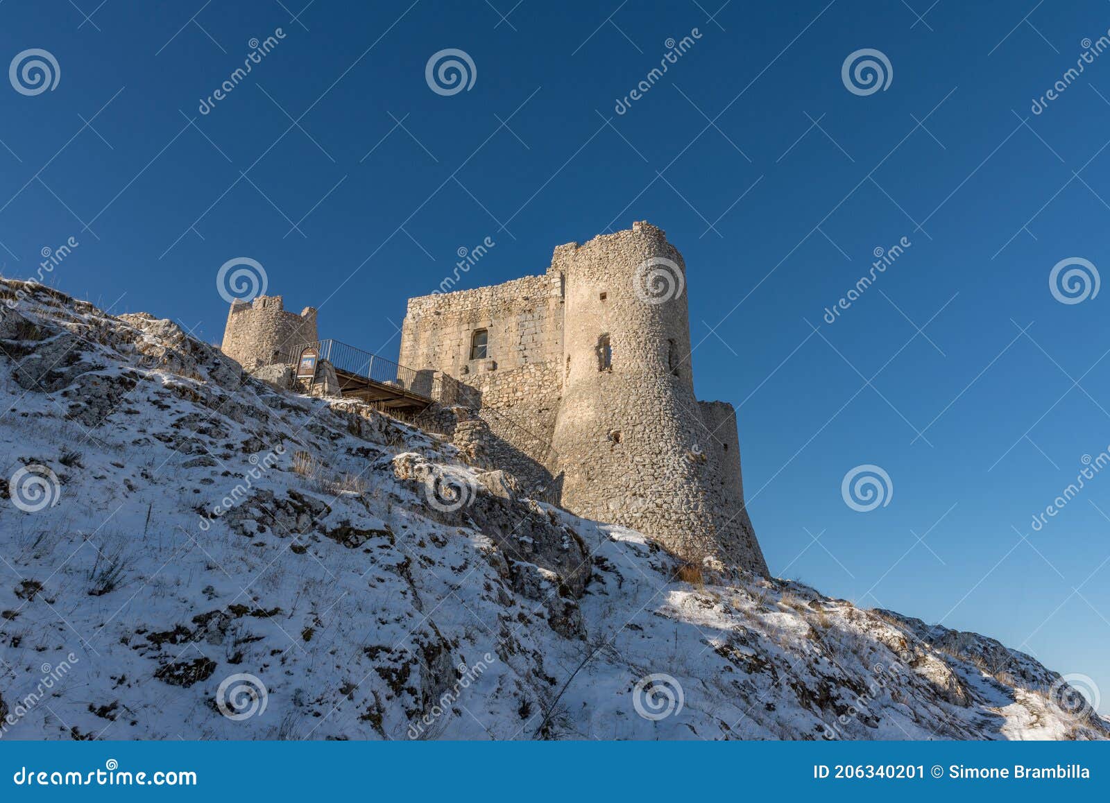 Bottom View of Ancient Fortification Stock Image - Image of medieval ...